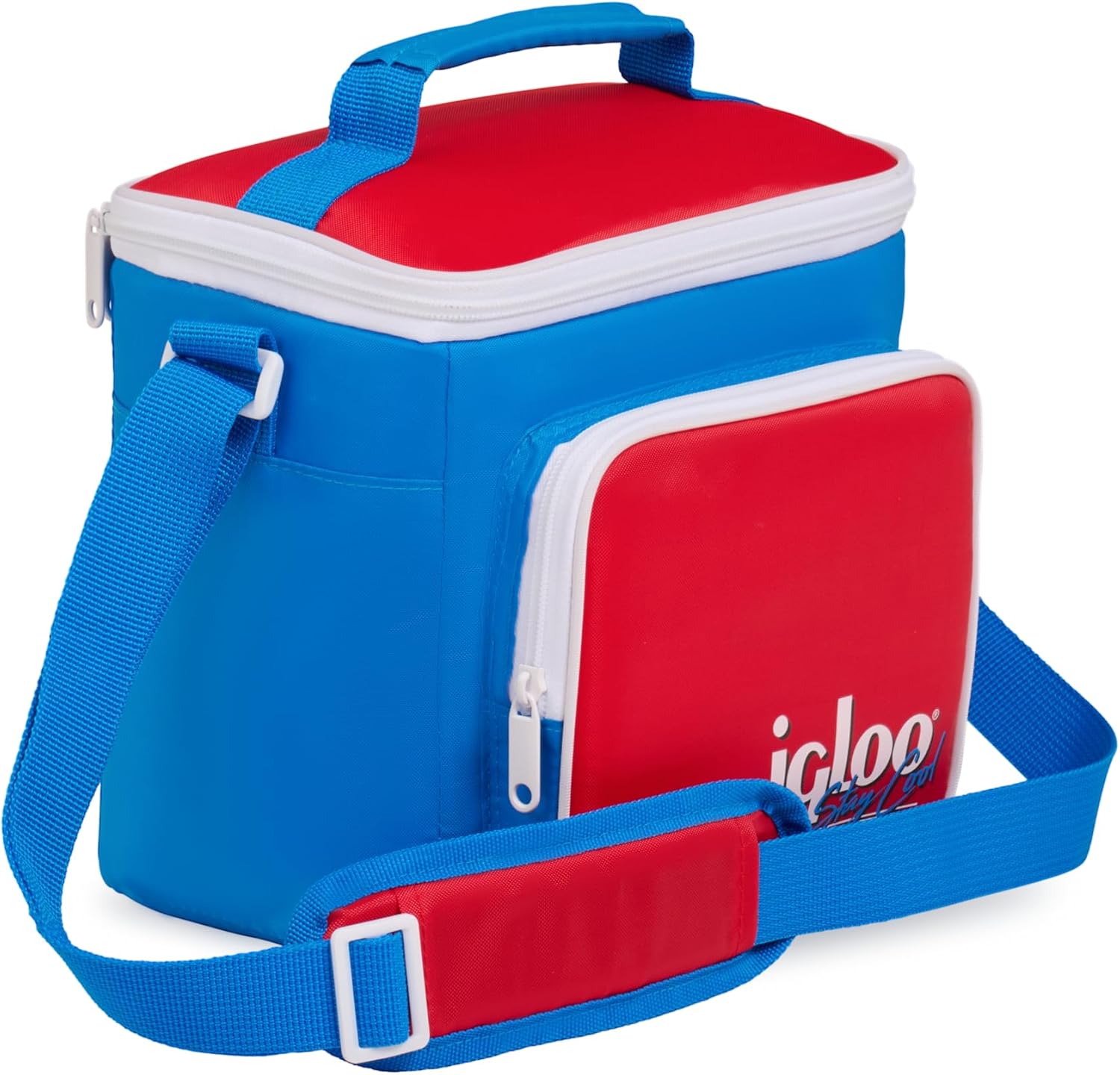 Igloo 90s Retro Collection Square Lunch Box Cooler with Front Pocket ...