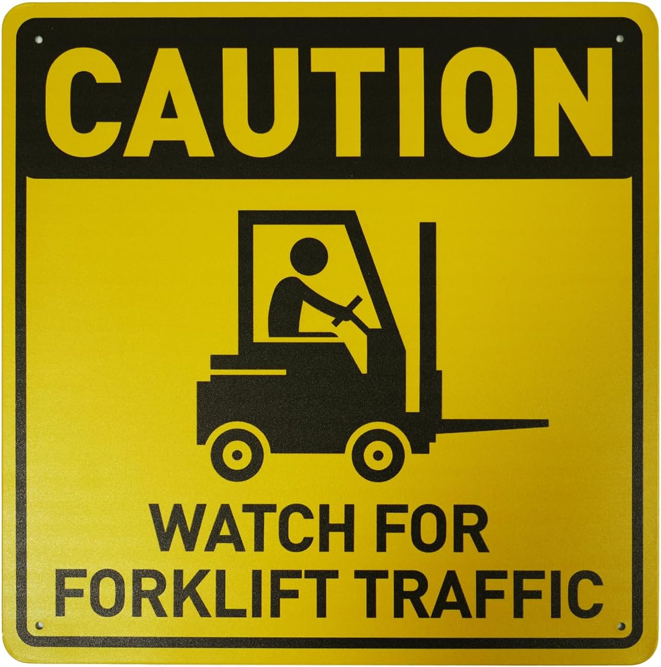 Amazon.com: BTHUKO "Caution - Watch For Forklift Traffic" Sign | Safety ...