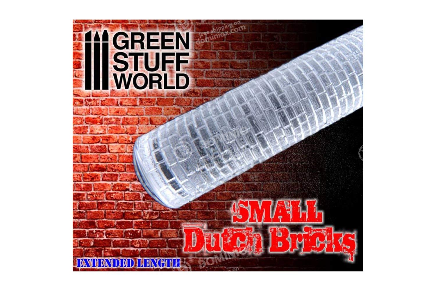 Amazon.com: GREEN STUFF WORLD GSW-101 Rolling Pin Brick Fence Paving Stone (1/35-1/76) Miniature ...