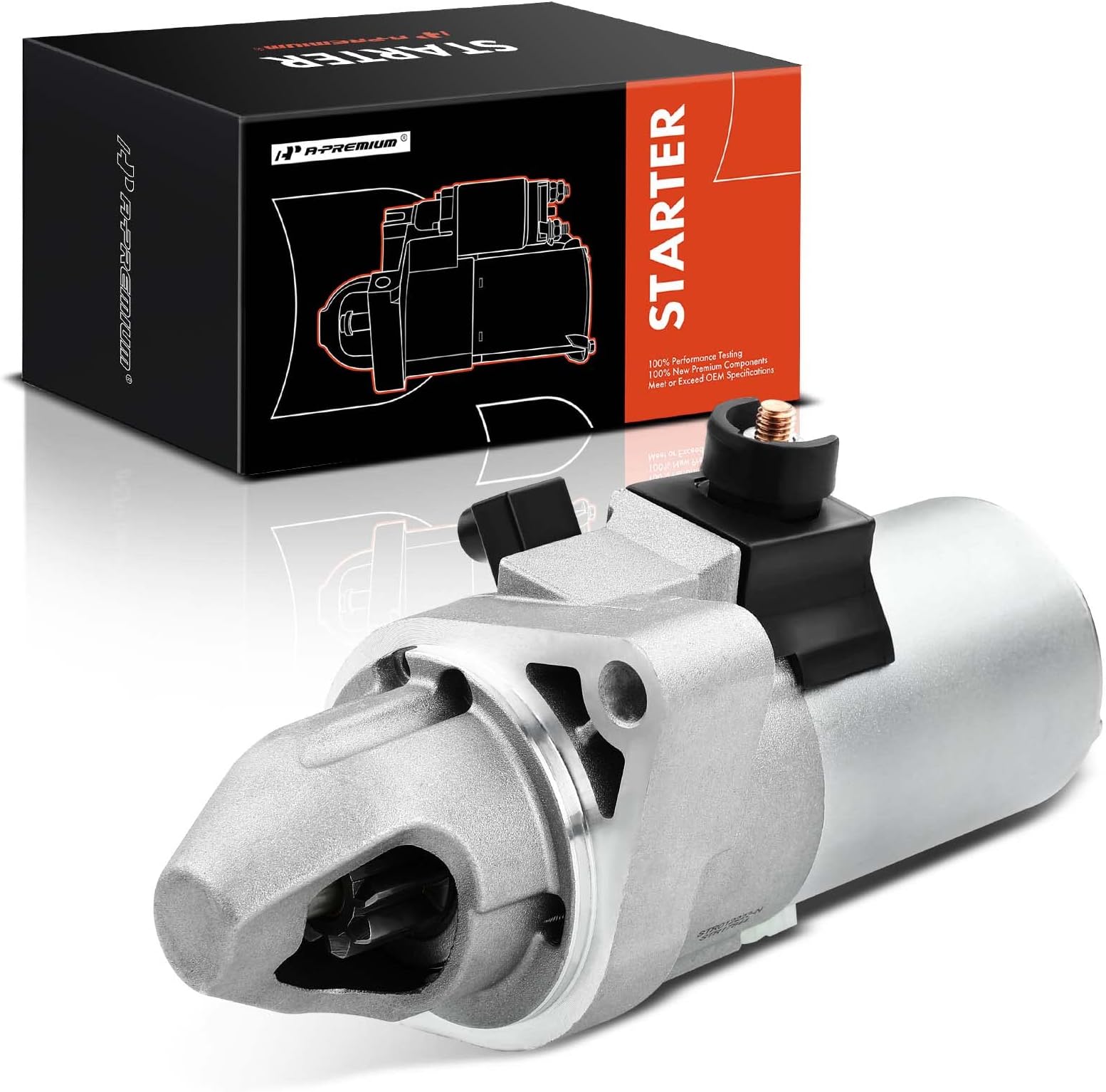 A-Premium Starter Motor Compatible with Honda CR-V 2002 2003 2004 2005 2006 2.4L L4 Engine, 1 ...