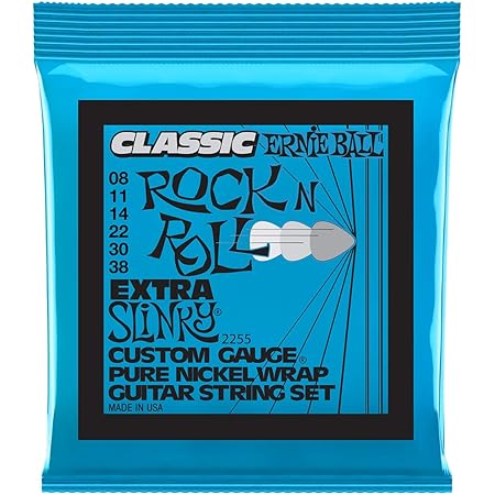 Amazon.com: Ernie Ball Extra Slinky Nickel Wound Electric Guitar Strings - 8-38 Gauge : Musical ...