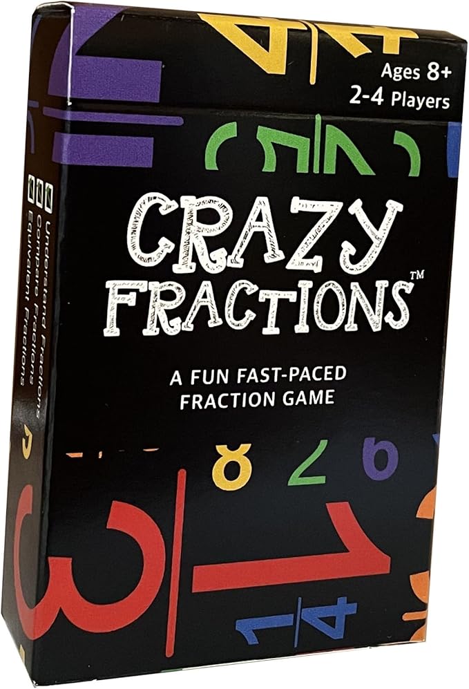 Amazon.com: Crazy Fractions - A Crazy 8s Game - but with Fractions ...