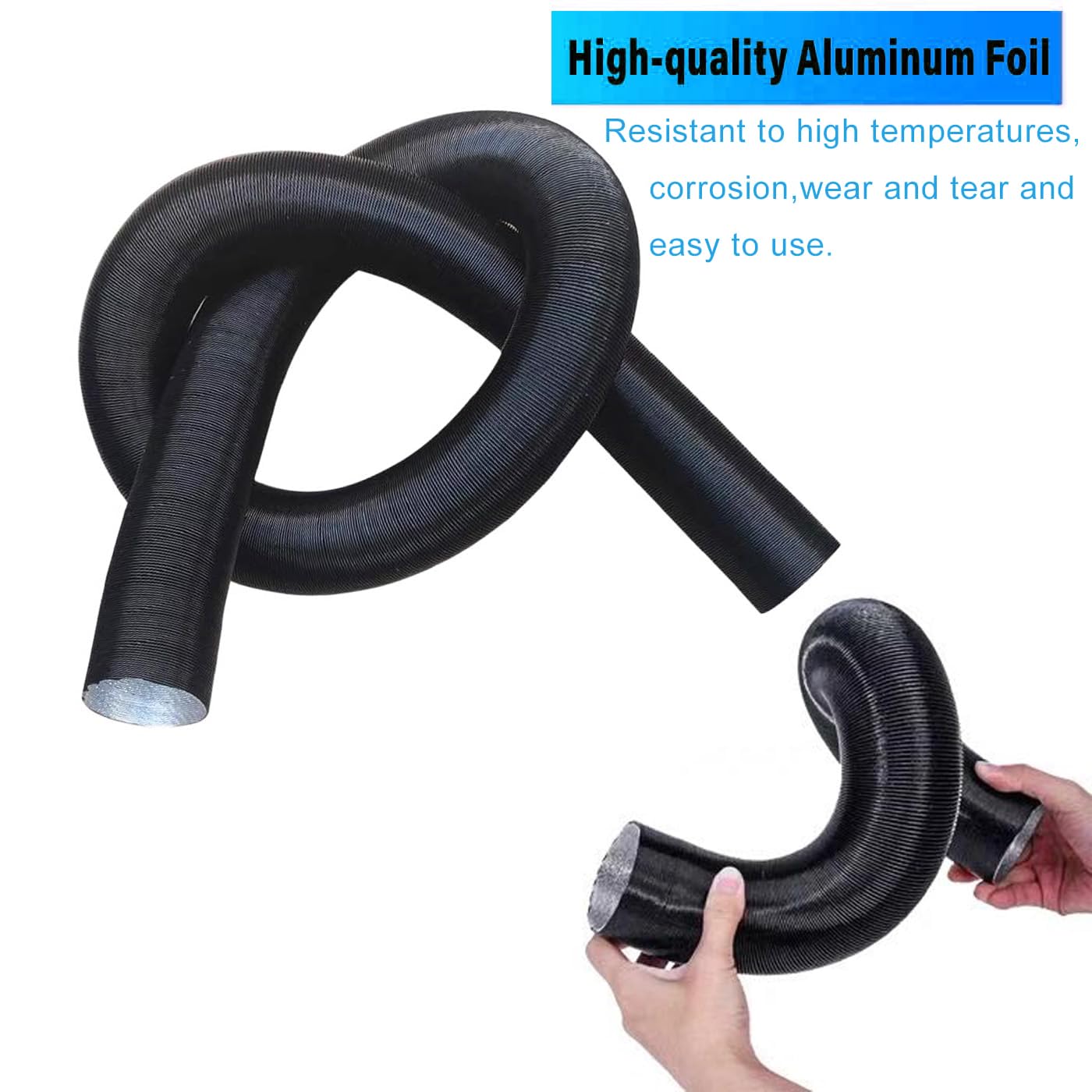 Snapklik.com : Car Heater Duct Vent 75mm Diesel Heater Pipe Duct ...