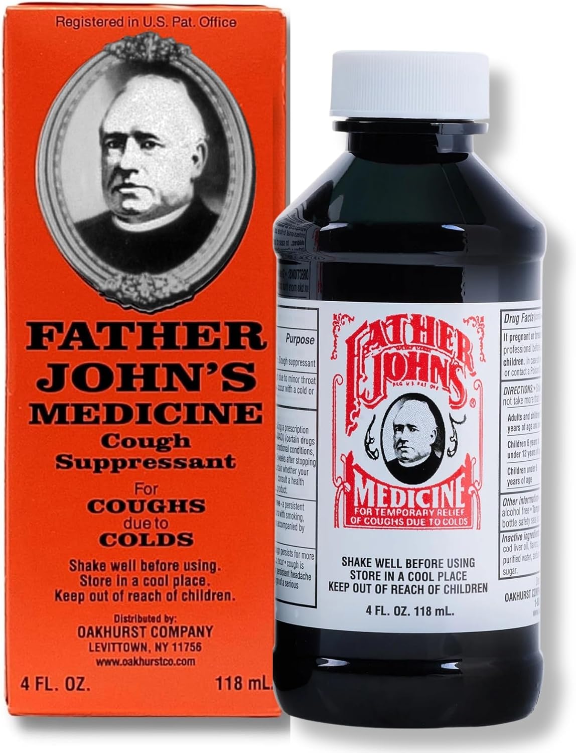 Amazon.com: OAKHURST COMPANY Father John’s Cough Medicine Original ...