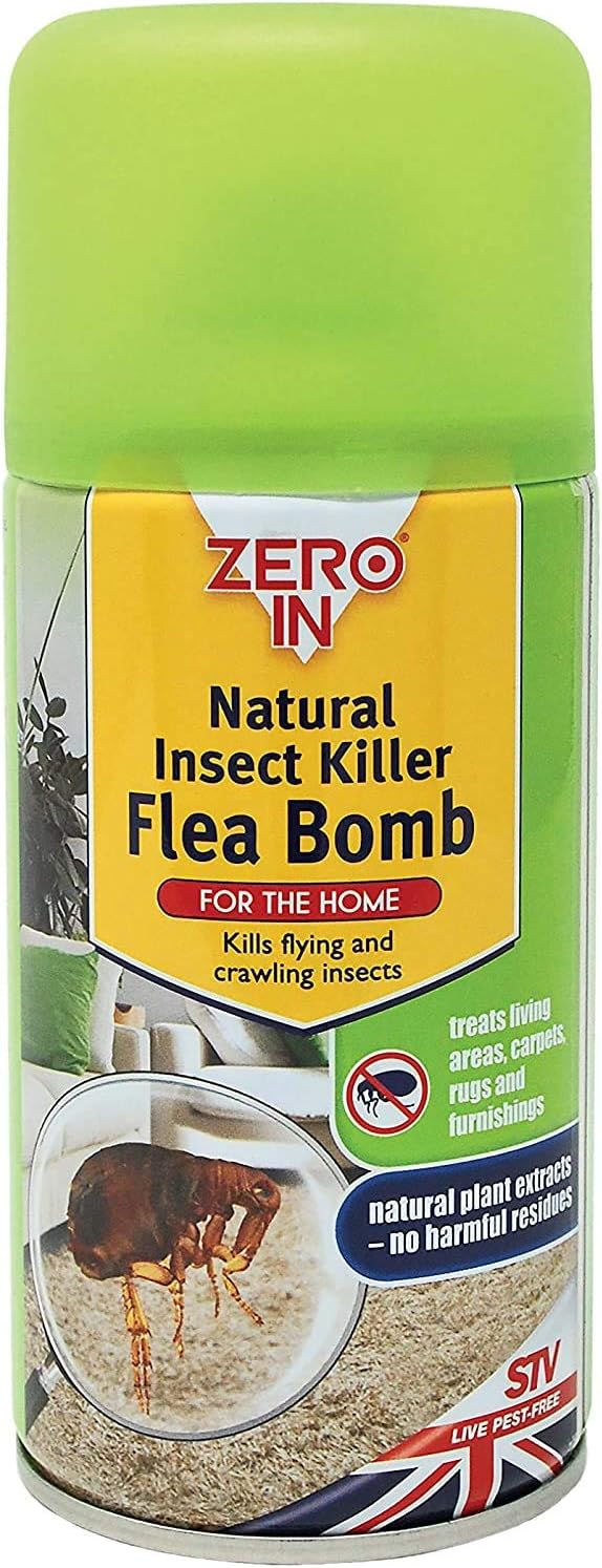 STV International 3 x Zero In Natural Insect Killer Flea Bomb, Poison ...