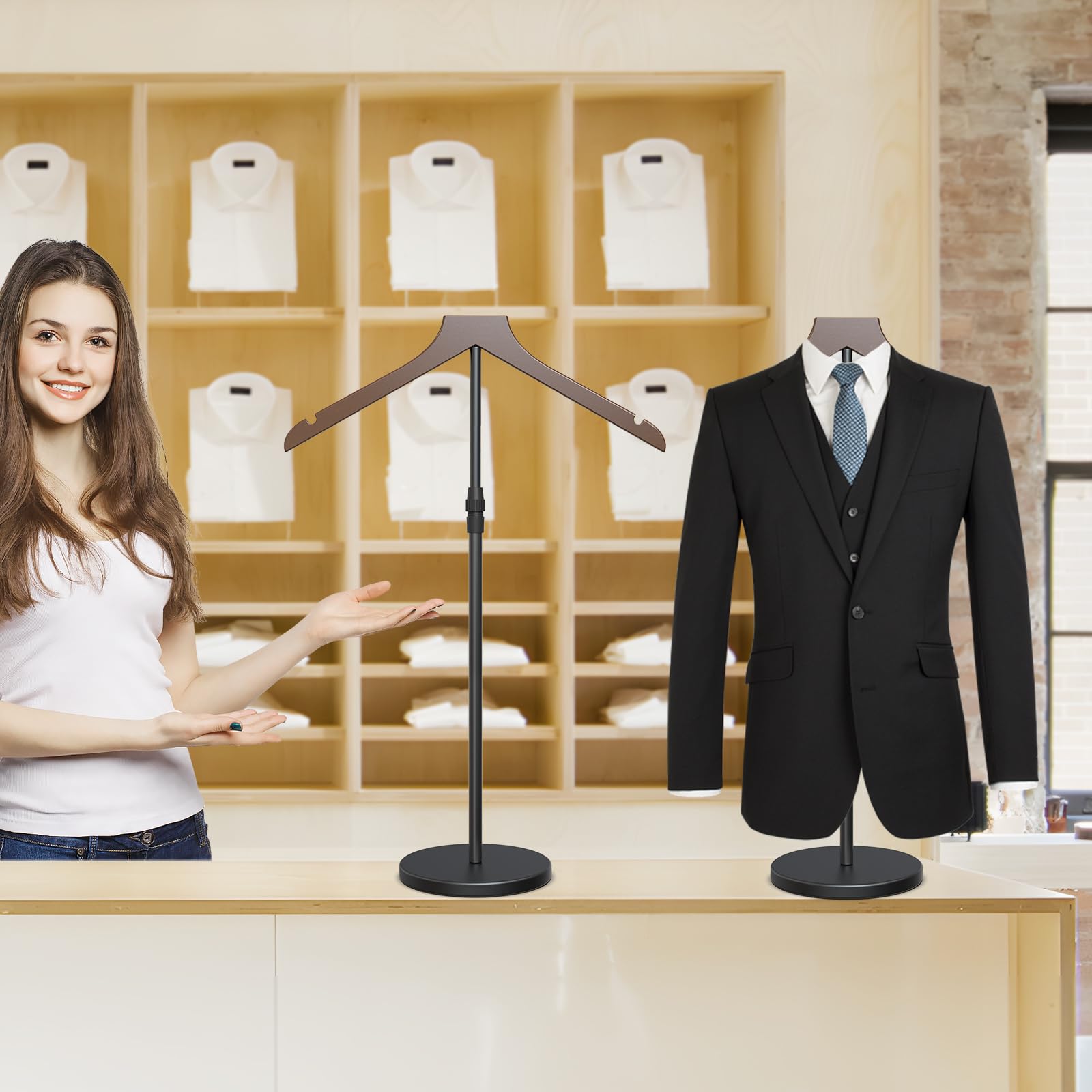 Snapklik.com : Shirt Display Stand, 18-34 Inch Adjustable Mannequin ...