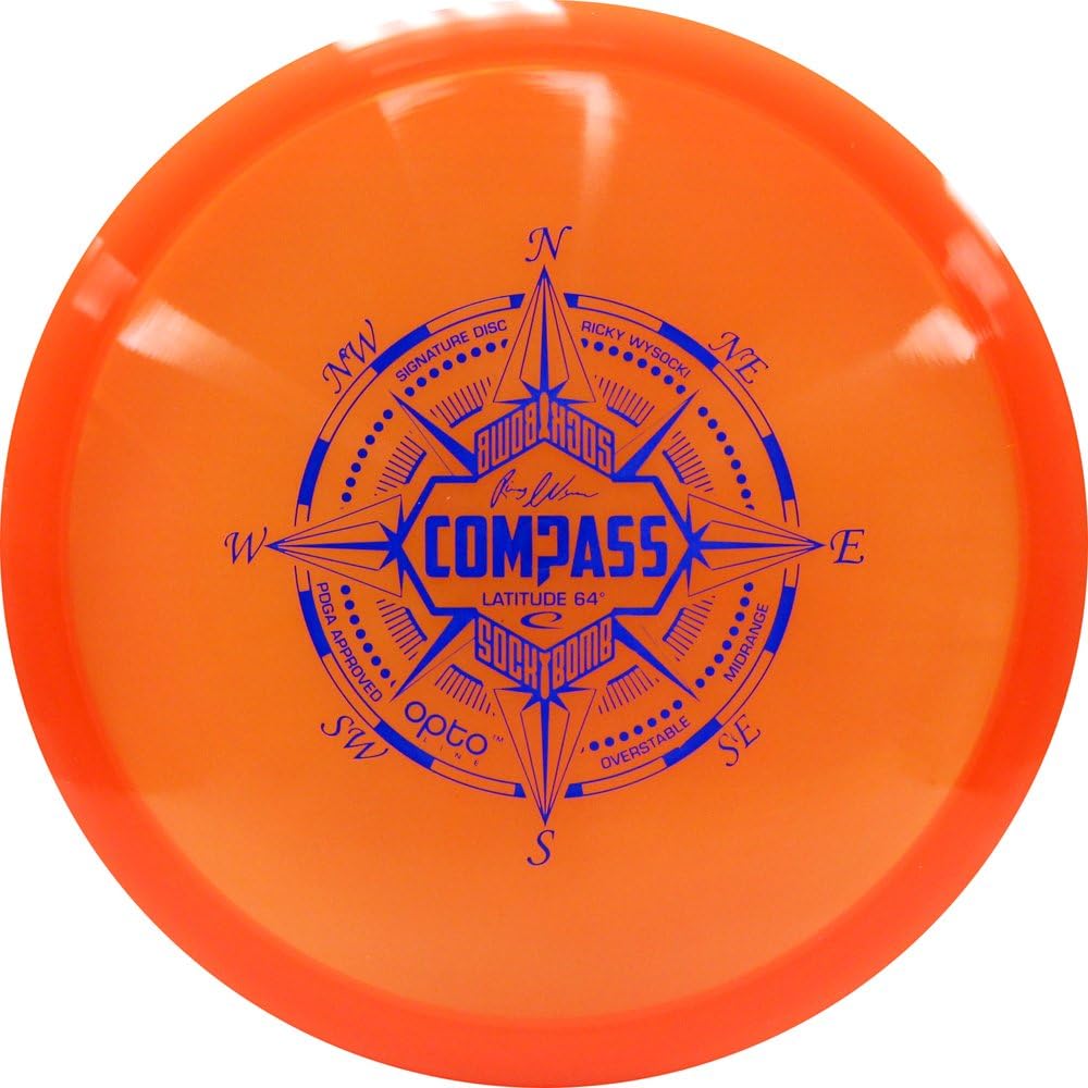 Amazon.com: Latitude 64 Opto Line Compass Midrange Golf Disc [Colors ...