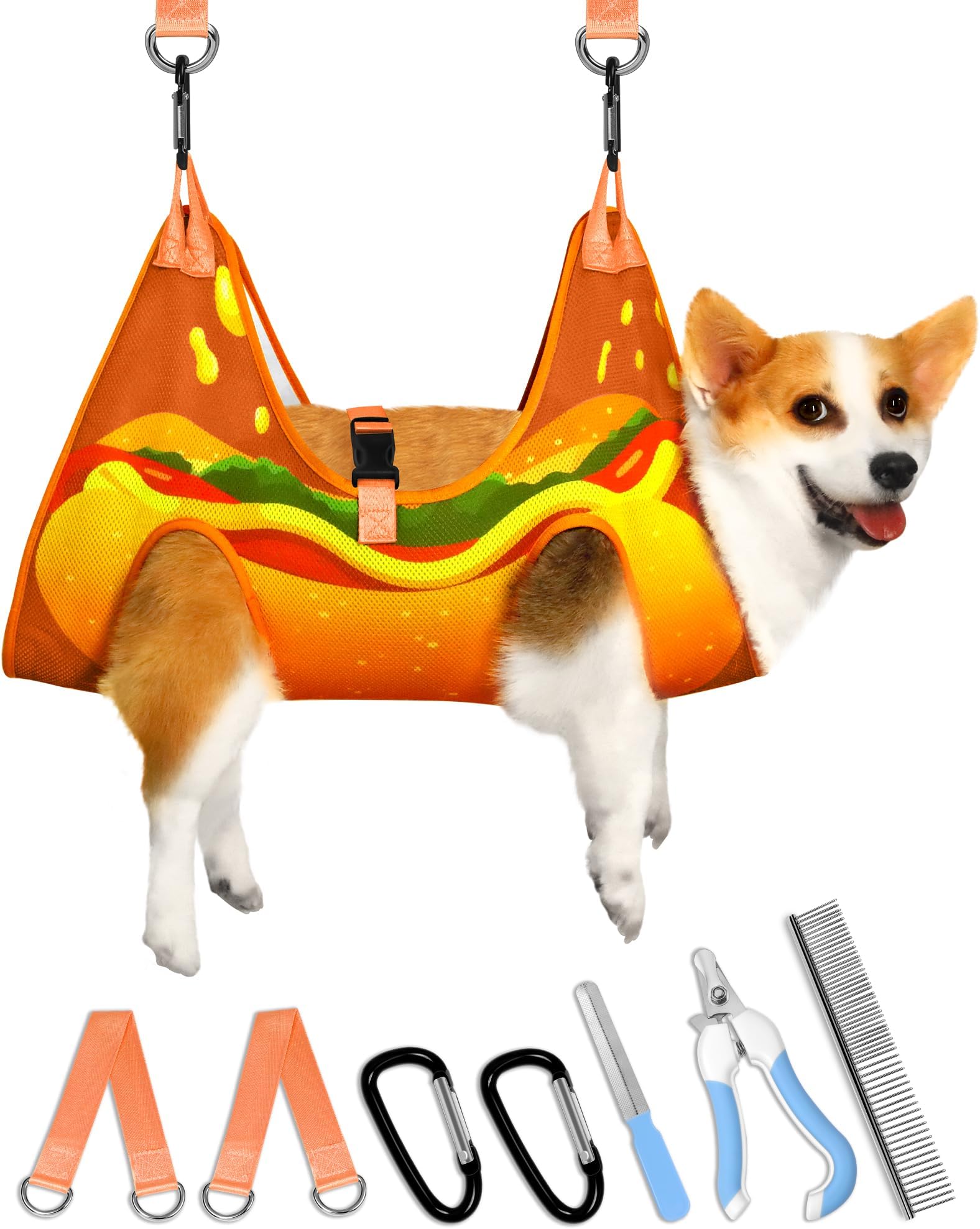 Amazon.com: Bistup Dog Grooming Hammock for Pet Hammock Harness Sling ...