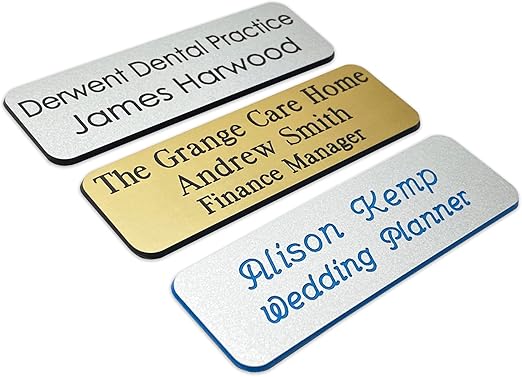 Custom Engraved Name Badge Deputy Manager Supervisor Team Leader 24 ...