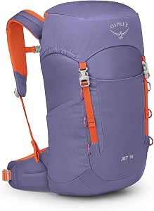 Amazon.com : Osprey Jet 18L Kid's Hiking Backpack, Euphoria Purple ...