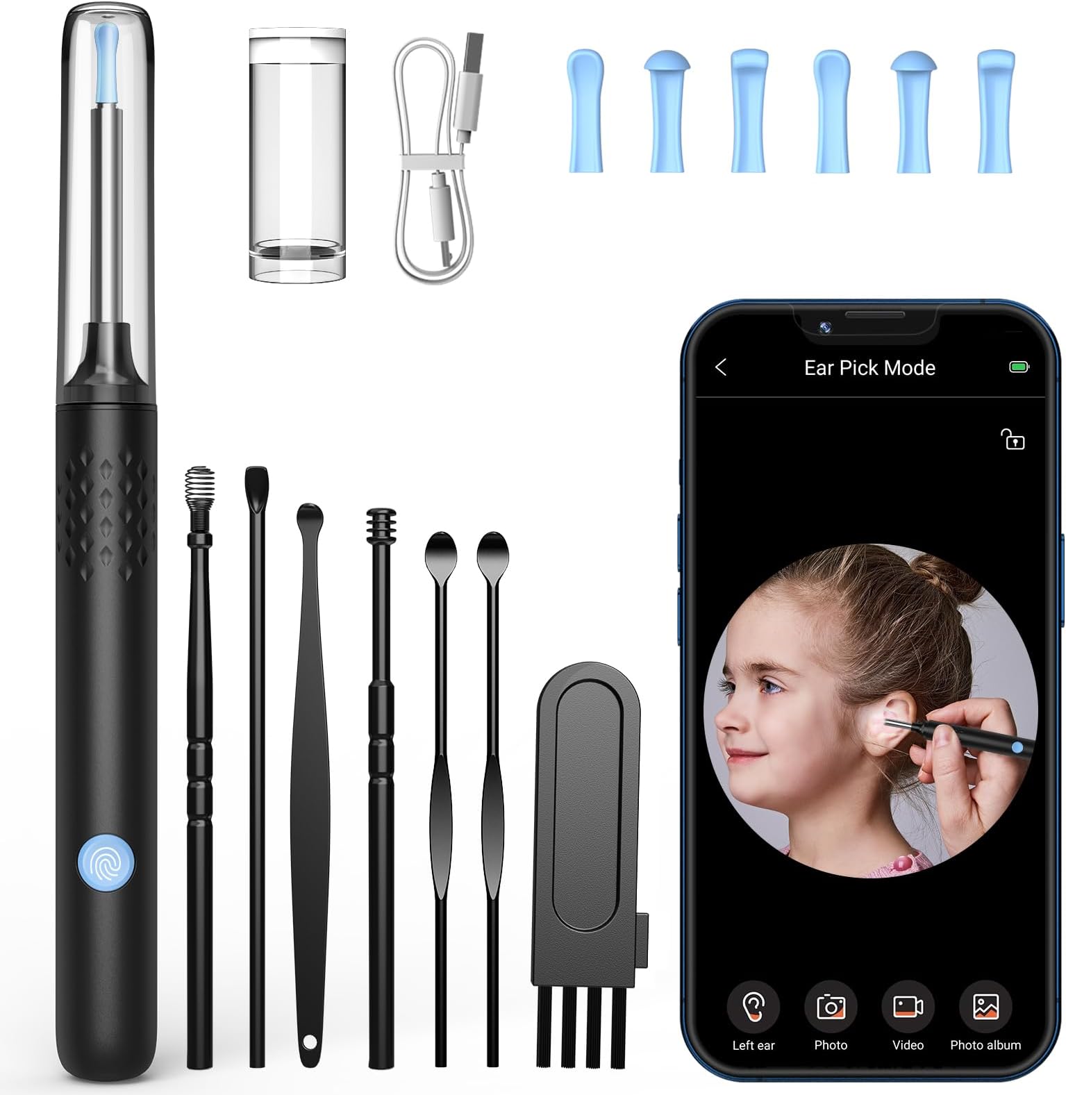 Amazon.com: CozyZen Ear Wax Removal Tool S5 with 10 MP Camera Otoscope ...