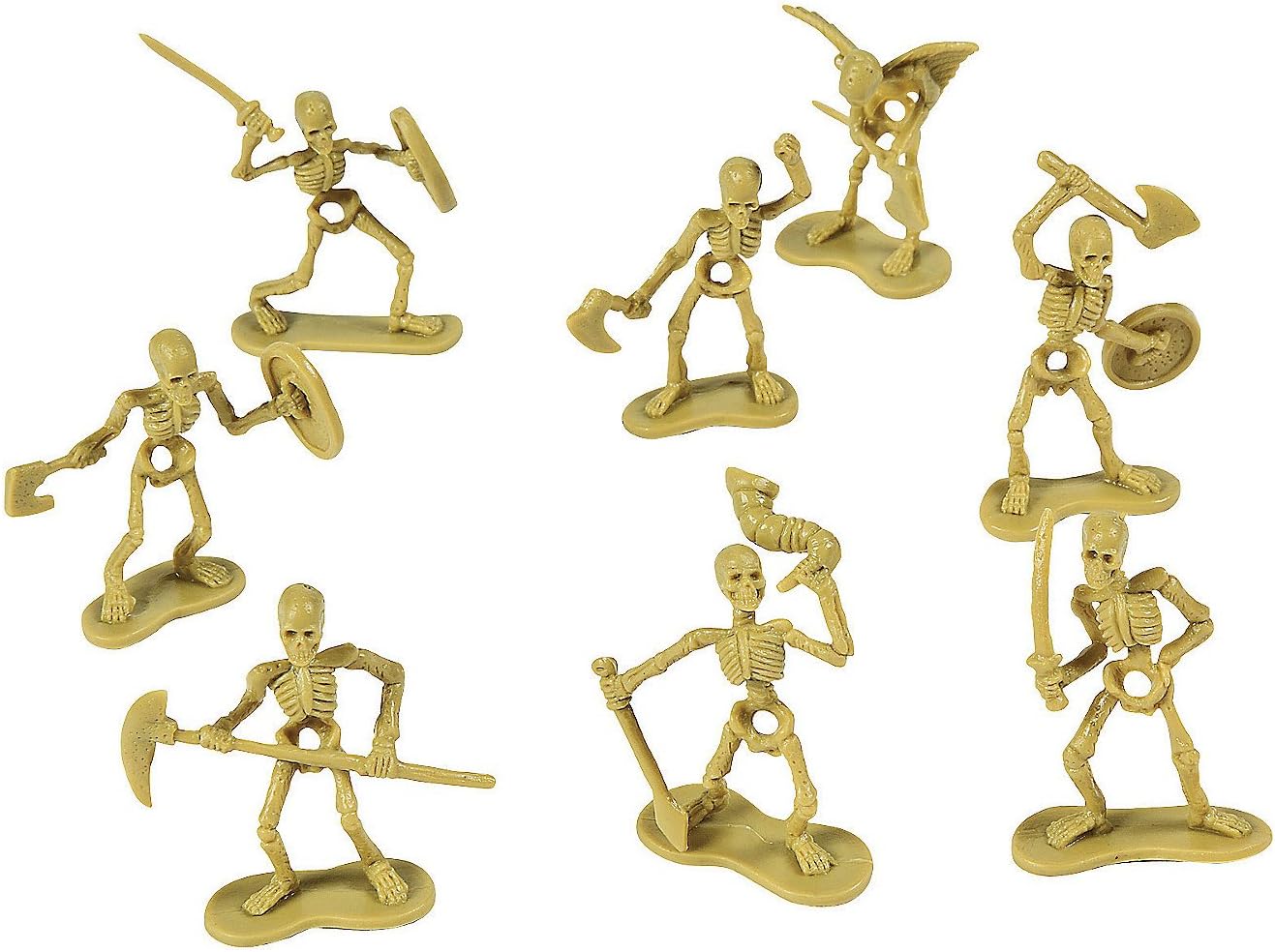 Amazon.com: Fun Express Skeleton Army Men Figures (Set of 48) Halloween ...