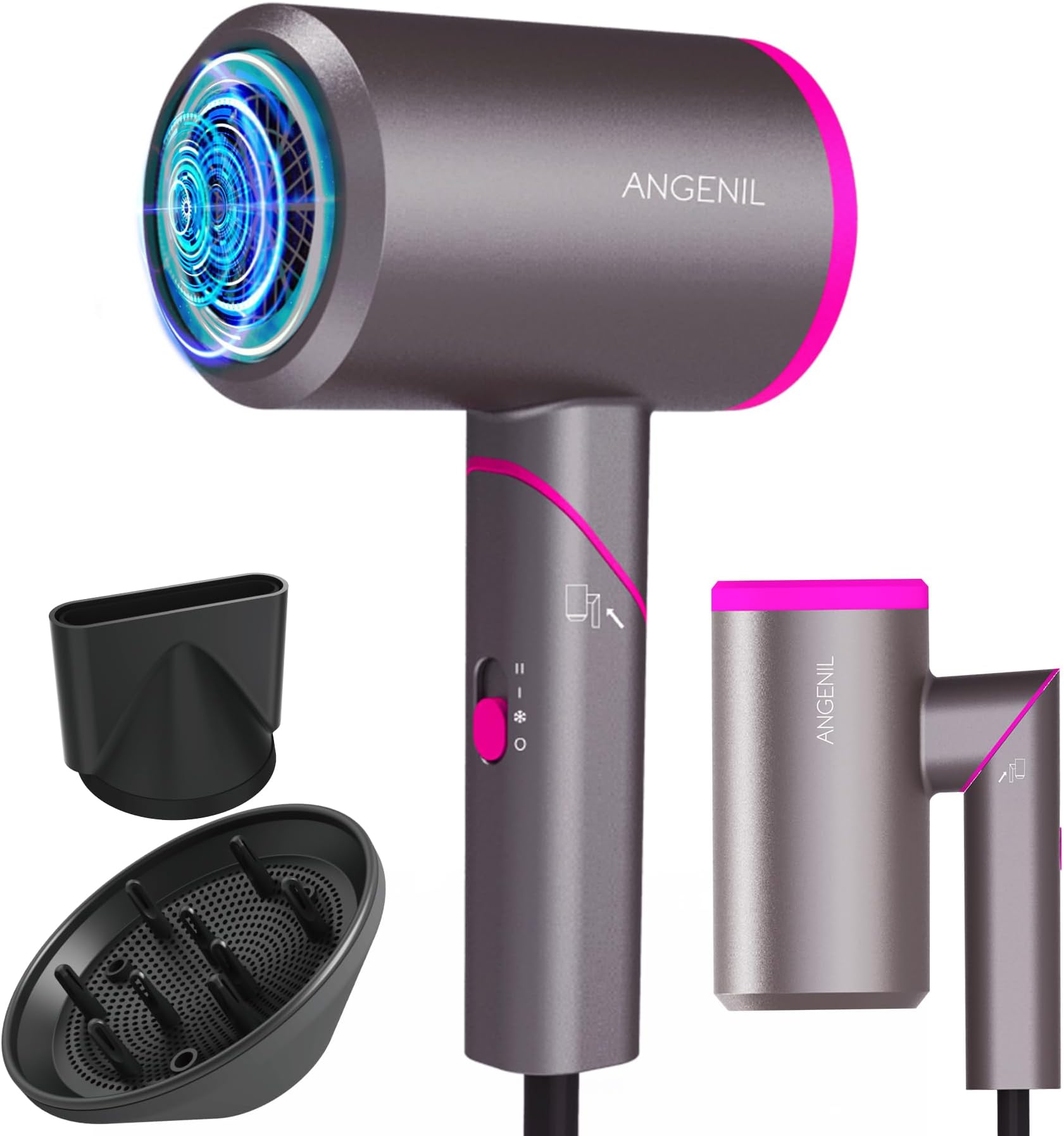 Amazon.com : Slopehill Professional Ionic Hair Dryer, Powerful 1800W ...