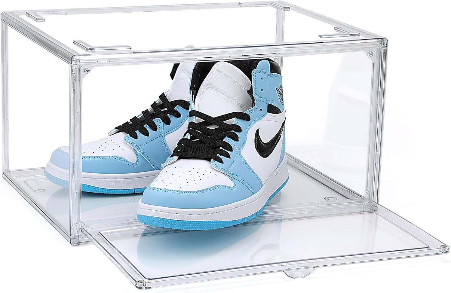 Amazon.com: HIYOHIYO Acrylic Clear Shoe Boxes Stackable Sneaker Boxes ...