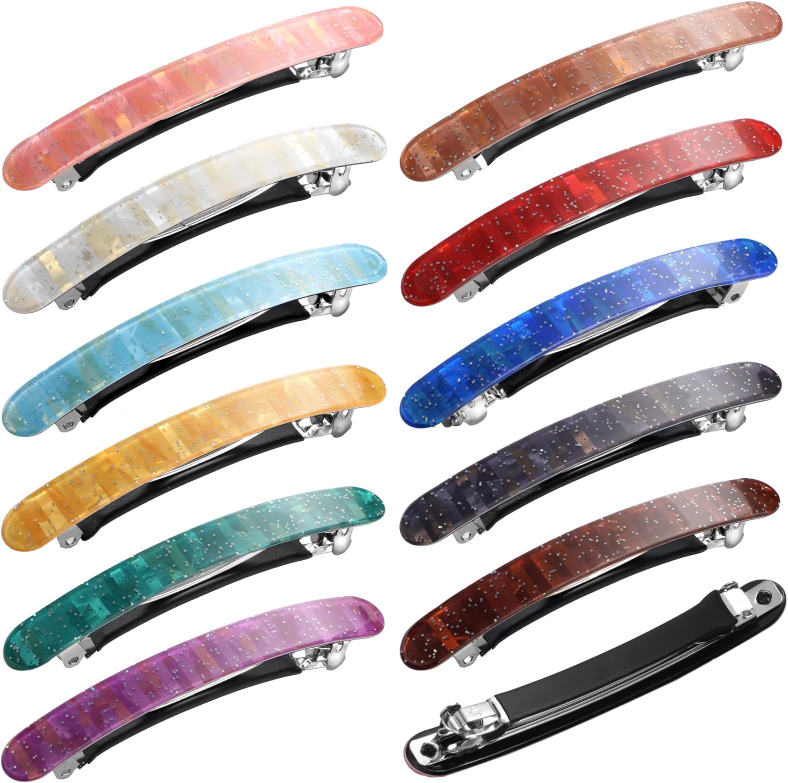 Amazon.com : Goody -Womens Classic Oblong Autoclasp 4 Ct Color May Very ...