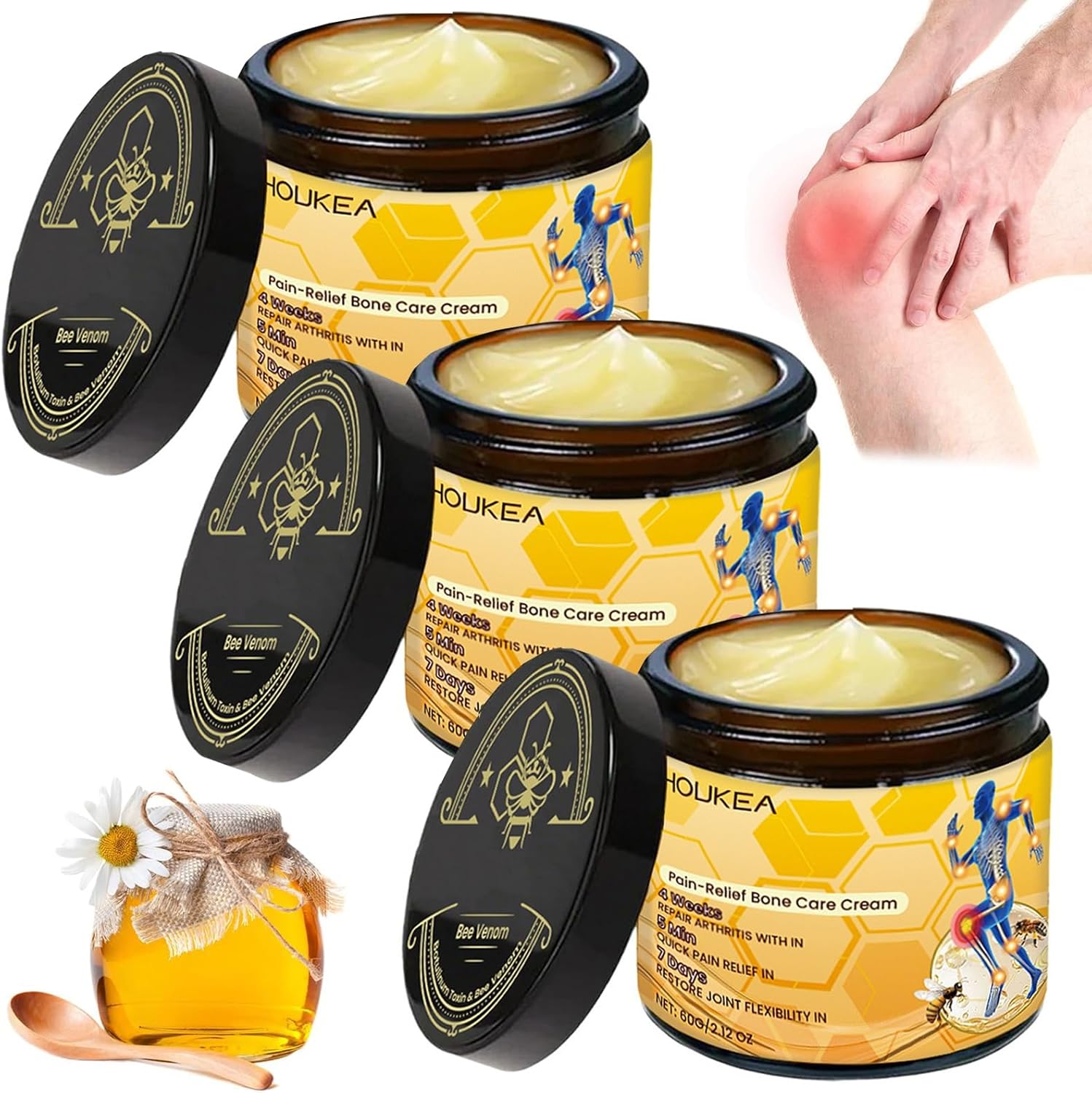 Botulinum Toxin and Bee Venom, Professional Joint & Bone Cream, Bee ...