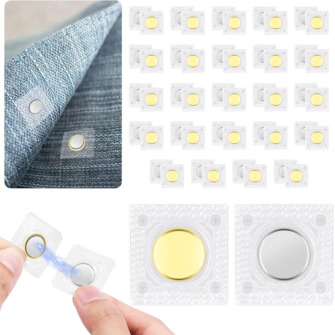 Amazon.com: 48Pcs Hidden Magnetic Snaps Closures for Sewing,1.18 in ...