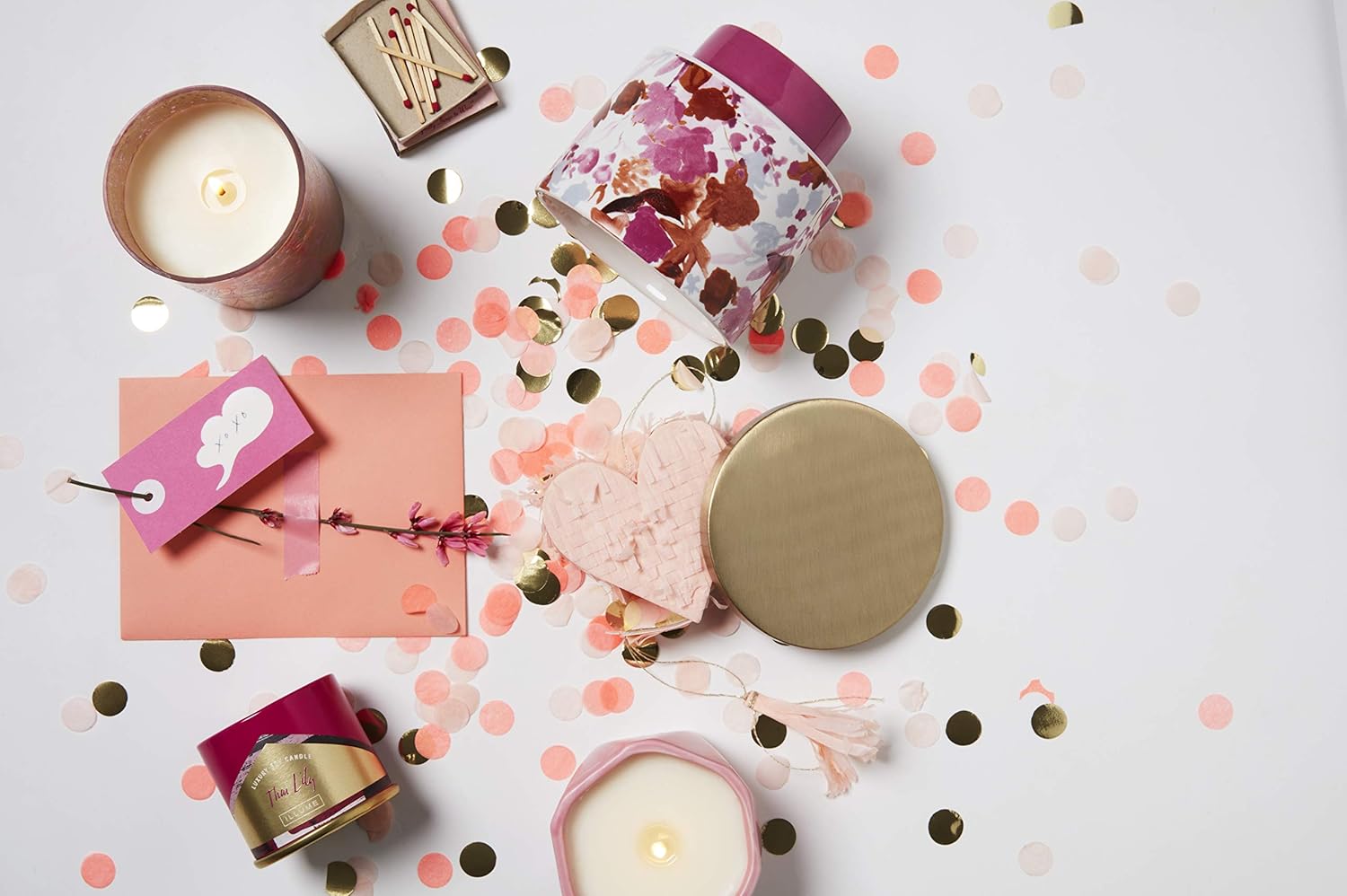 ILLUME Thai Lily – Vela de soja Demi Vanity Tin, rosa, 3 onzas – Guatemala