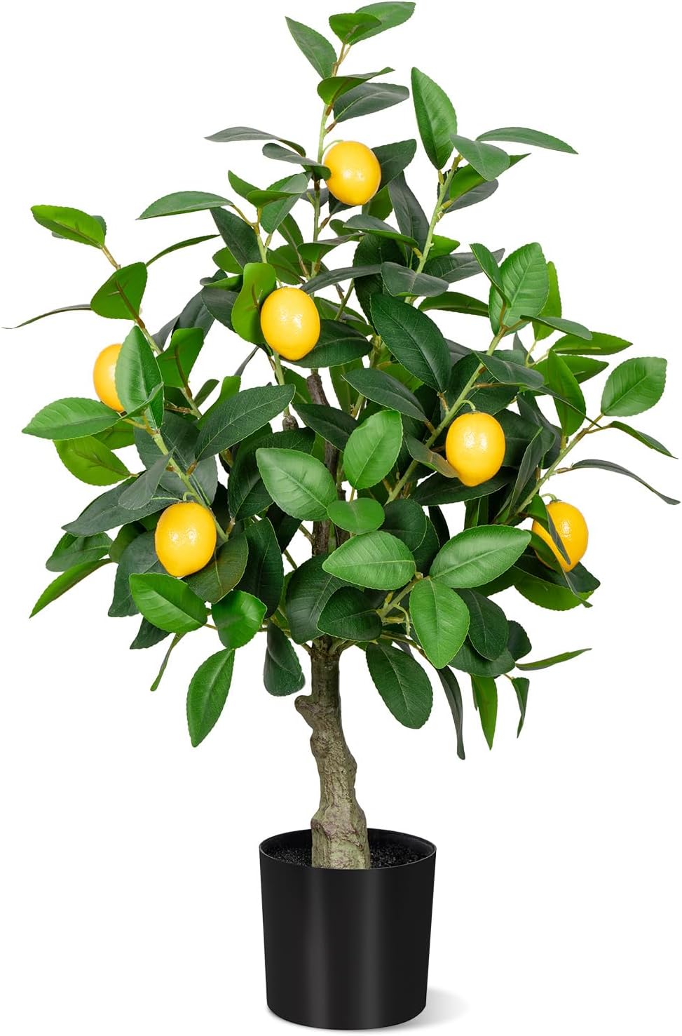 Amazon.com: Creative Co-op DF0921 Lemon Tree in Cement Pot Faux ...