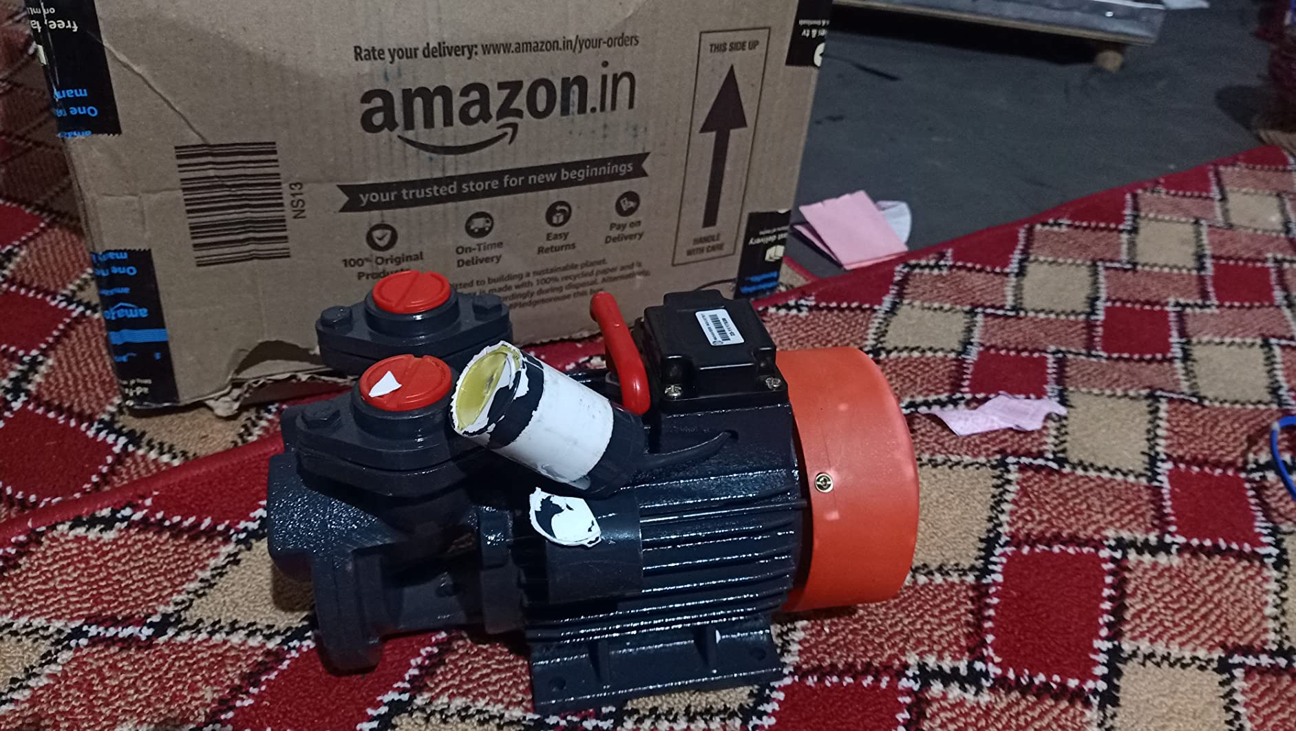 MIHSP Centrifugal V-Type Hi-Suction Water Pump (Multicolour/Copper ...