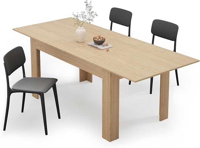 Amazon.com - Fingertip WD Extendable Dining Table for 6-10 Person ...