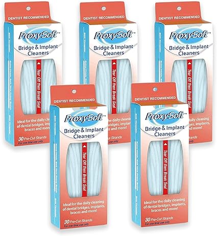 ProxySoft Bridge & Implant Cleaners - 5pk (150 strands) by ProxySoft ...
