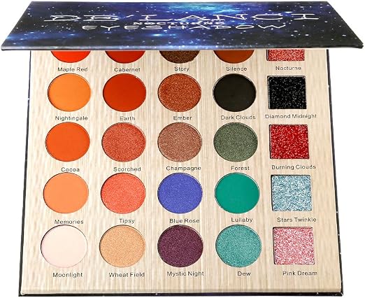 DE'LANCI Nocturne Eyeshadows Palette with Mirror Applicator - Matte ...