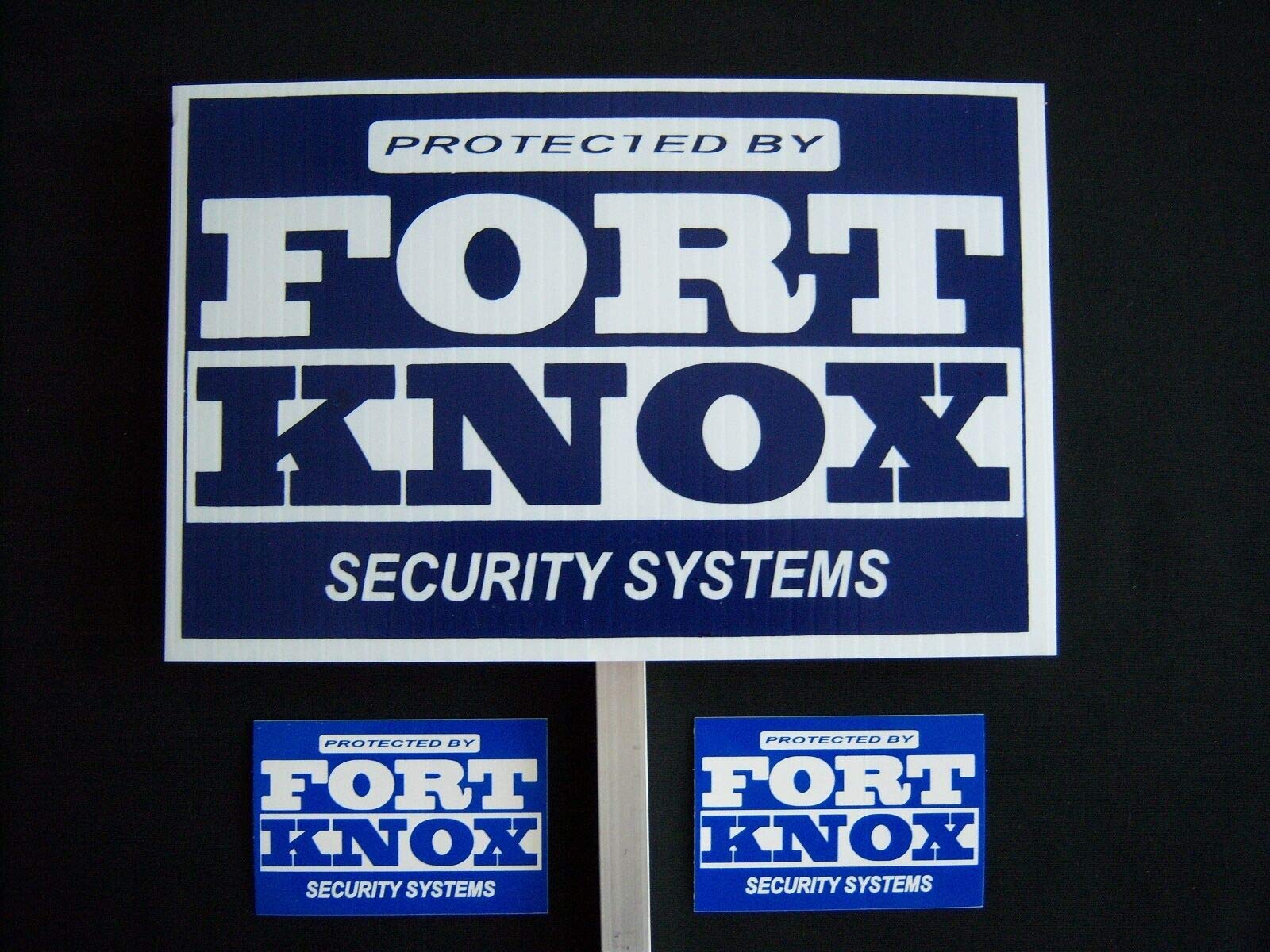 Amazon.com: FORT KNOX SECURITY 1 Sign + 2 Decals - 1 Stake .#PS-411 ...