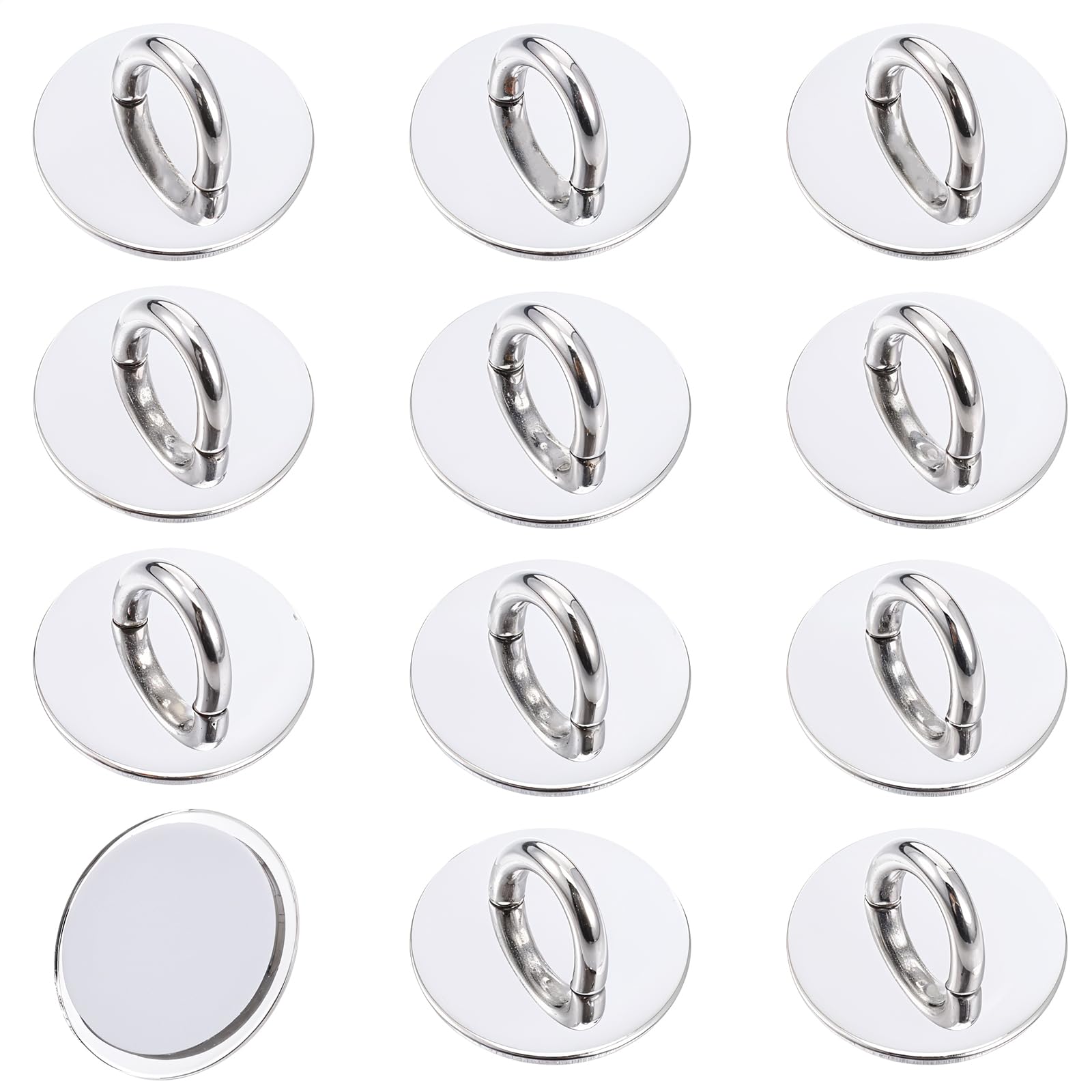 Amazon.com: AOZUO 12pcs Phone Charm Hook, Metal Round Phone Finger Grip ...
