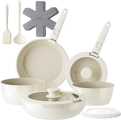 Amazon.com: Astercook 21 Pcs Pots and Pans Set Non Stick, Ceramic ...