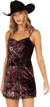 Idyllwind Women's Houston Cowl Neck Mini Dress - IWHO22D23 US Fuchsia ...