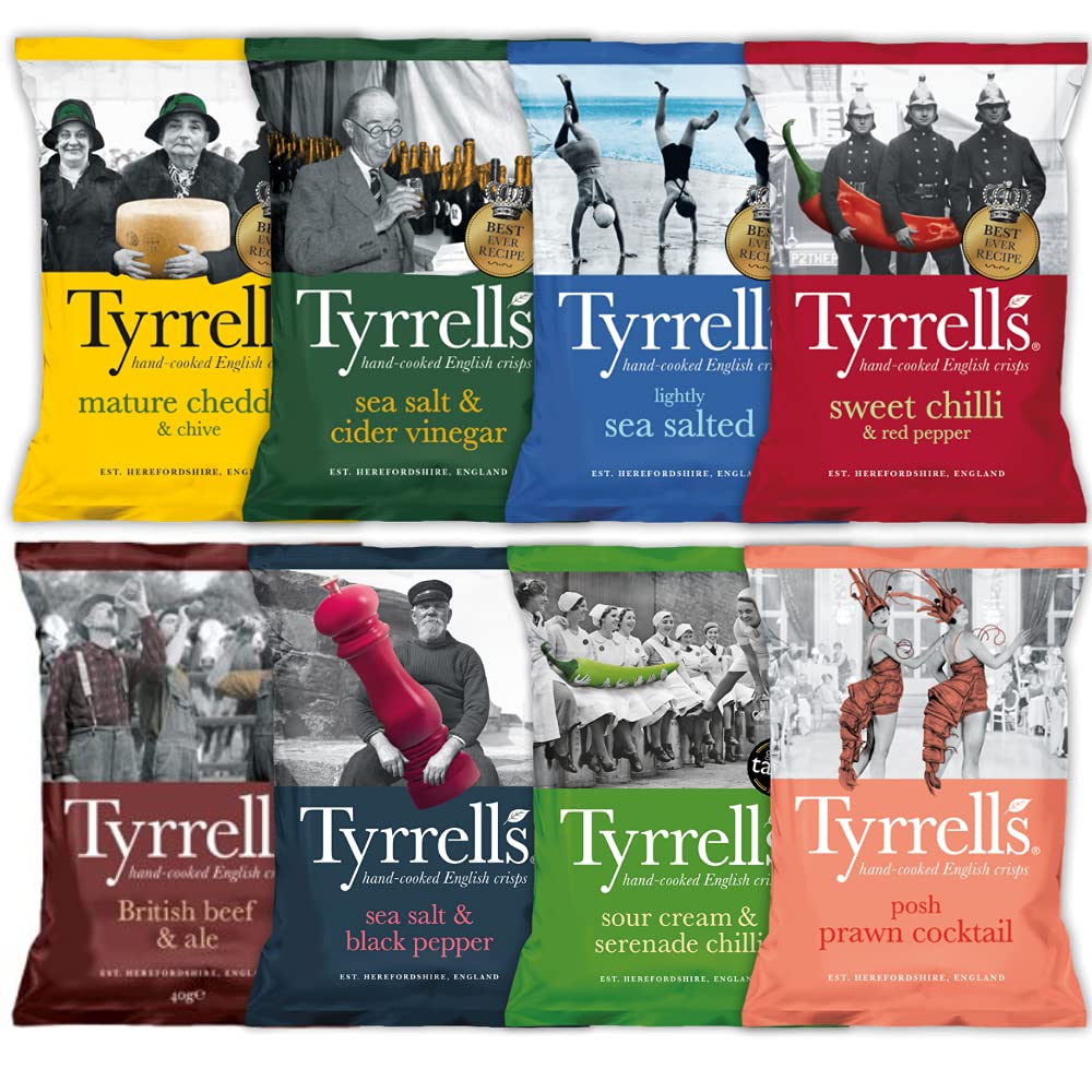 Tyrrells Crisps Mixed Case | 7 Flavours | Case of 24 : Amazon.co.uk: Grocery