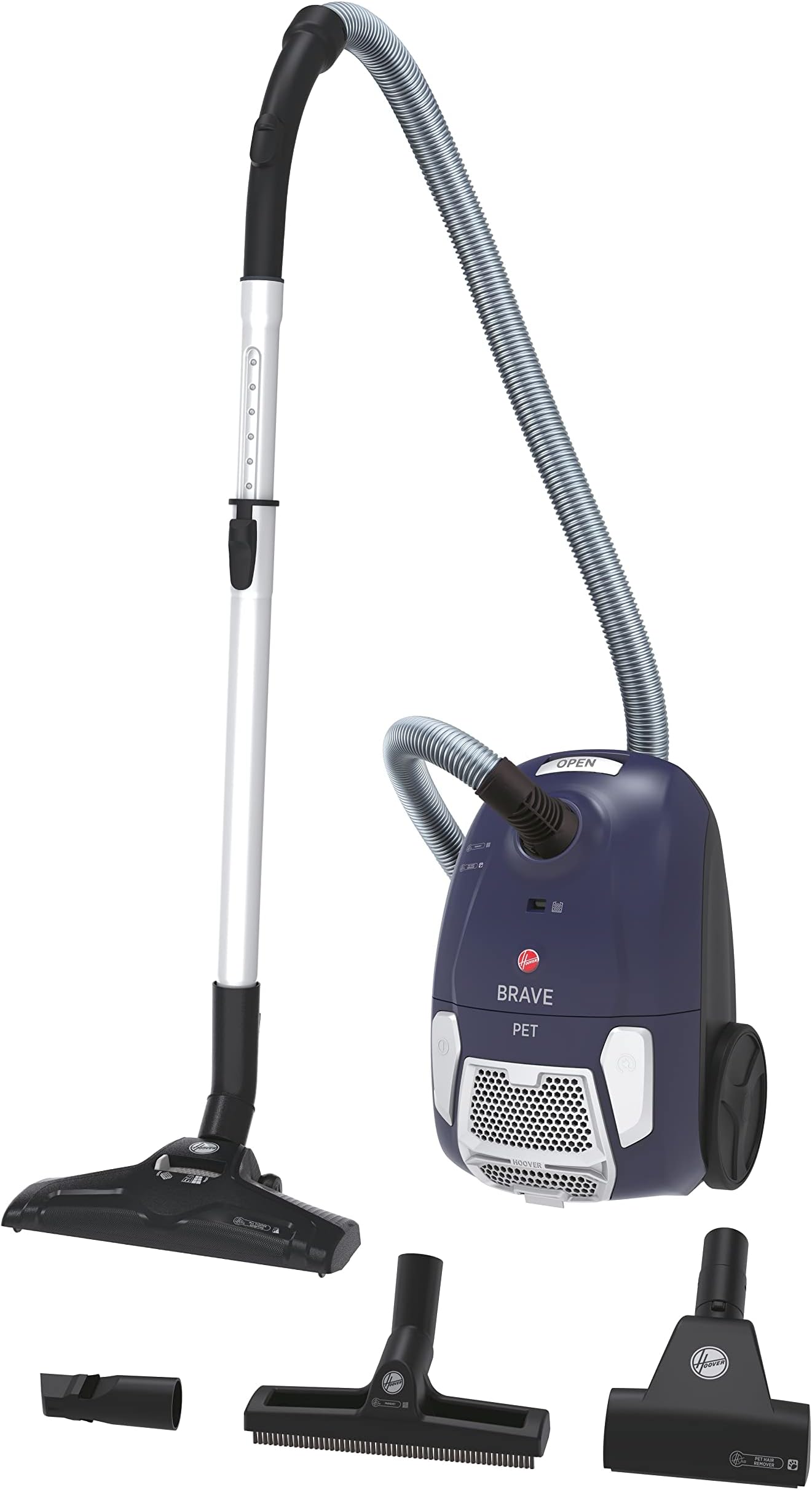 Hoover Aspirateur traineau avec Sac Brave BV60PET avec Brosse Spécial ...