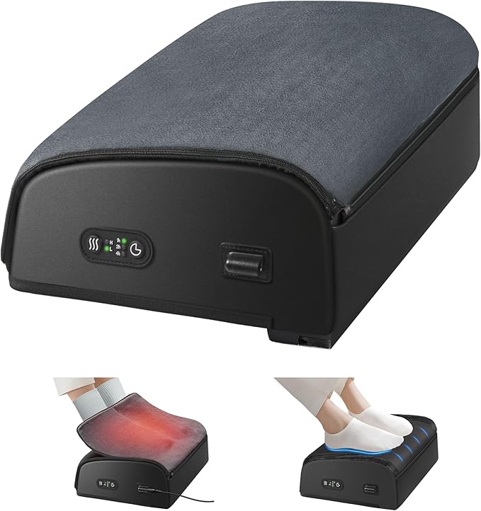Amazon.com: Comfier Heated Foot Rest Under Desk at Work & Foot Warmer ...