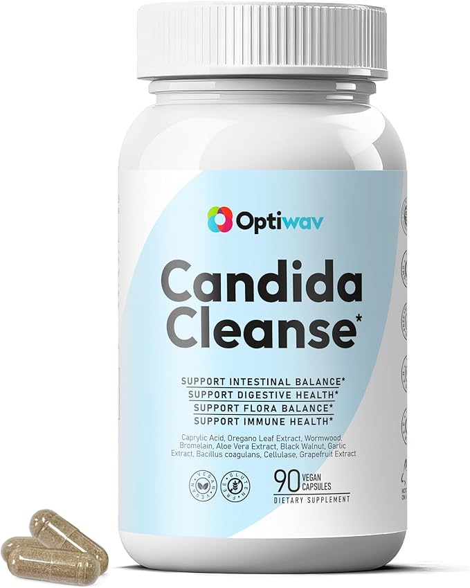 Amazon.com: Optiwav Candida Cleanse Detox Supplement - Natural Yeast ...