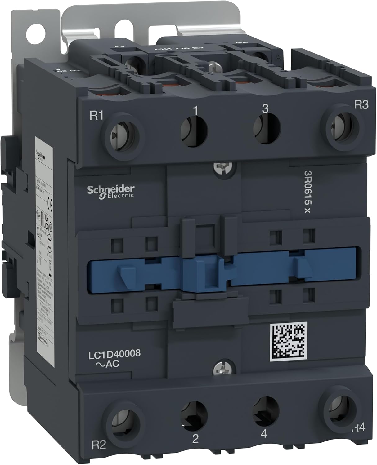 Schneider Electric TeSys Deca contactor,4P(2NO+2NC),AC-1,=440V 60A,120V ...