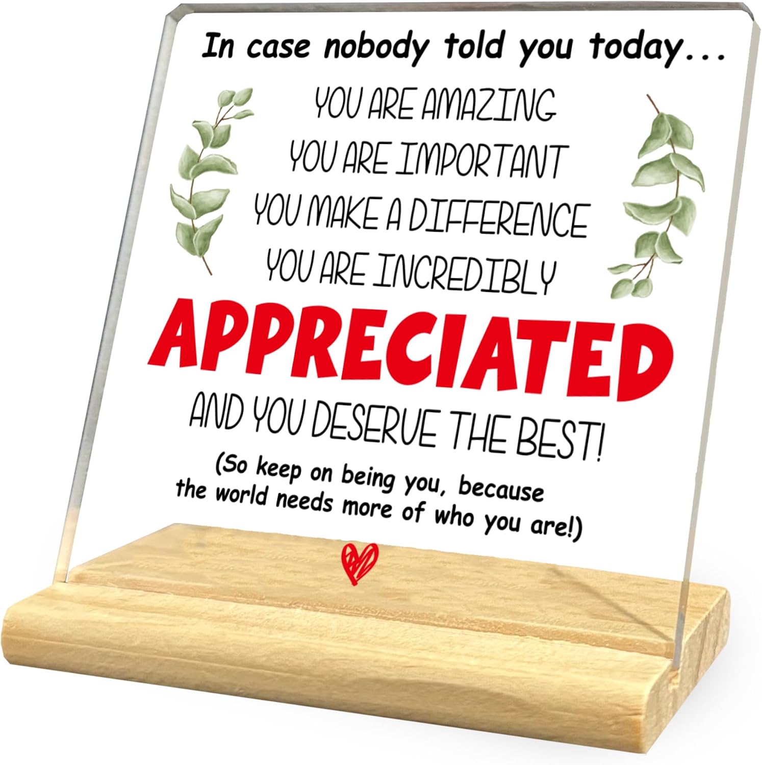 Amazon.com: Inspirational Quote in Case Nobody Told You Today Acrylic ...