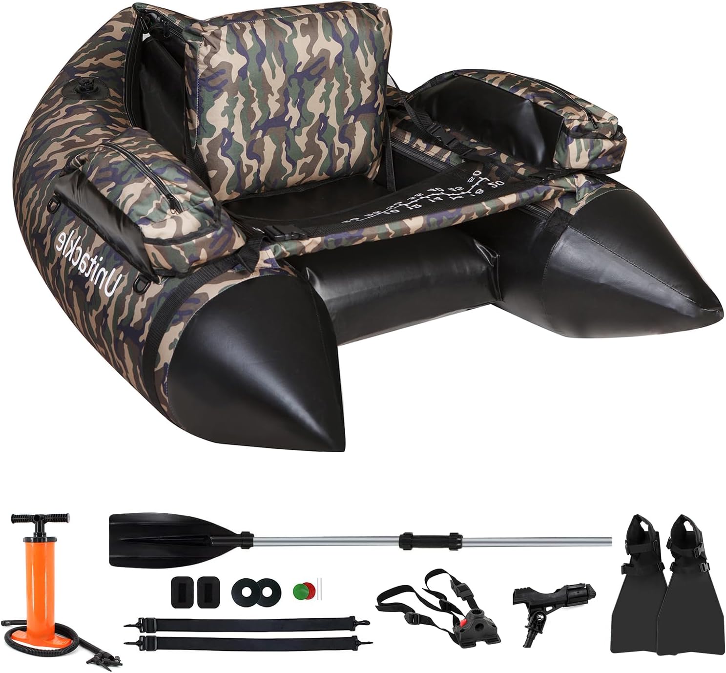 Inflatable Fishing Float Tube,Adult Manual Foldable Float Tube with ...