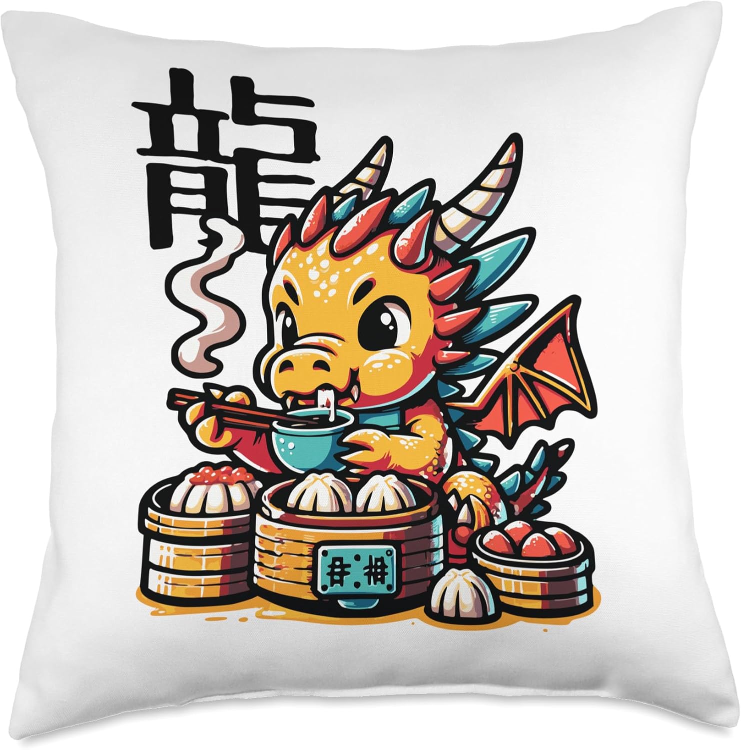 Amazon.com: Year Of The Dragon Dim Sum Drink Tea When Free Dragon Throw ...
