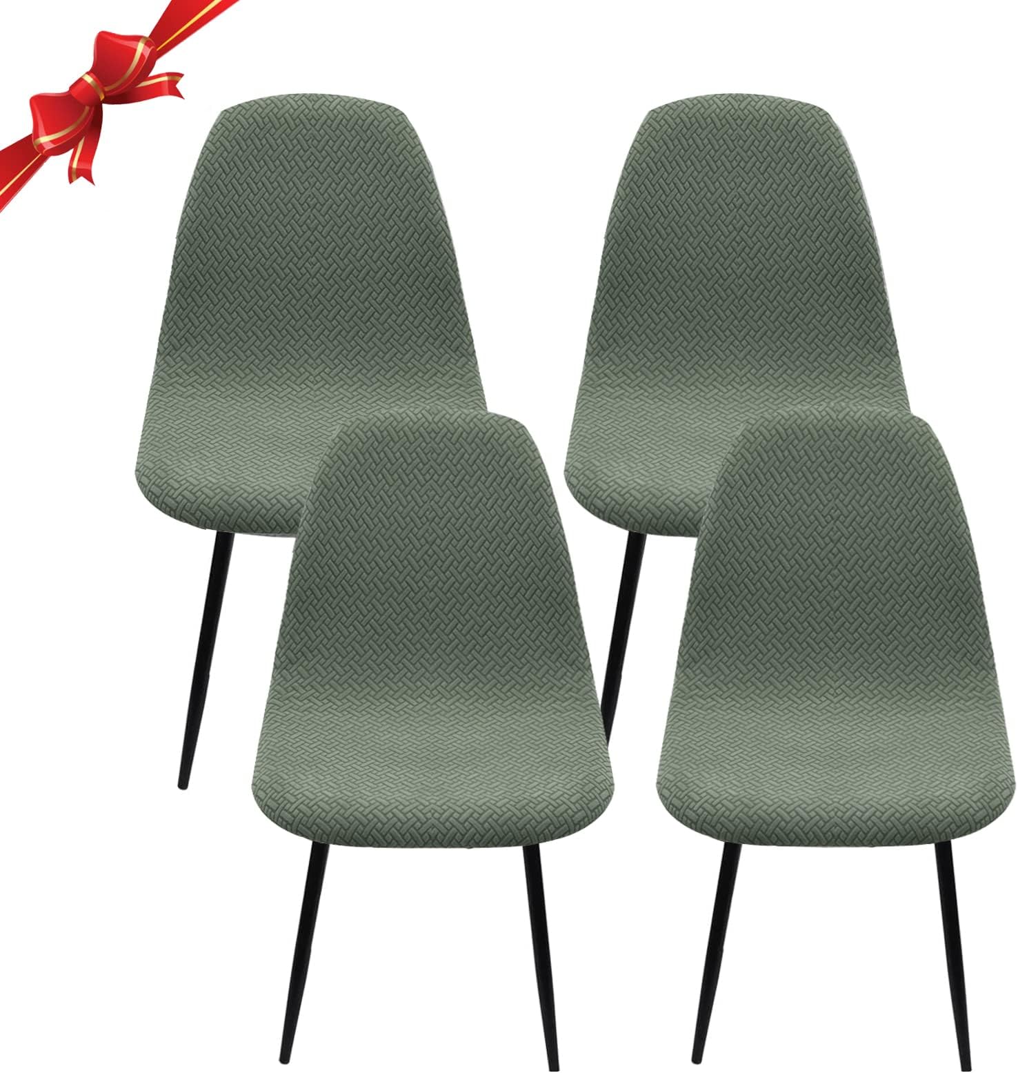 FIGOOO Housse de Chaise Scandinaves Lot de 4 Housse de Chaise ...