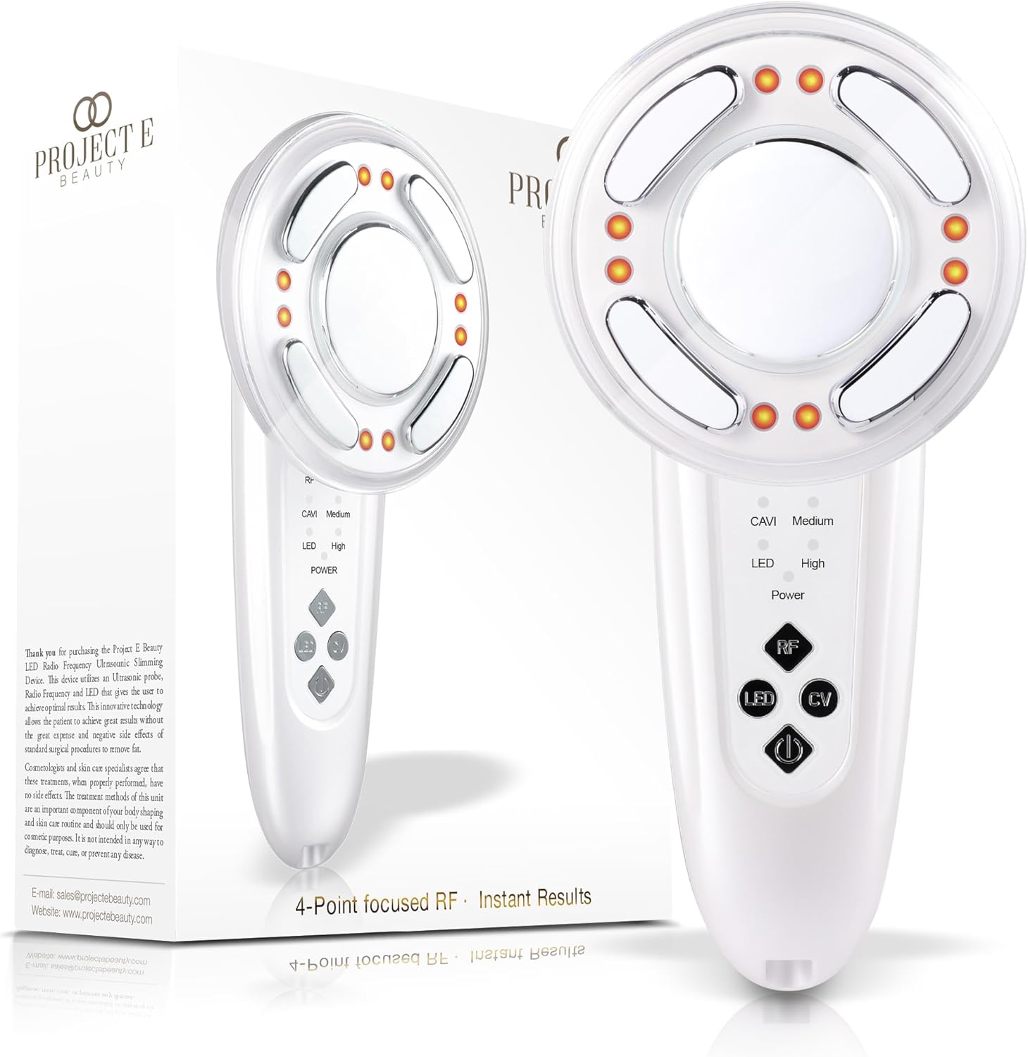 Project E Beauty LED+ Radio Frequency Therapy | Wireless RF Red LED ...