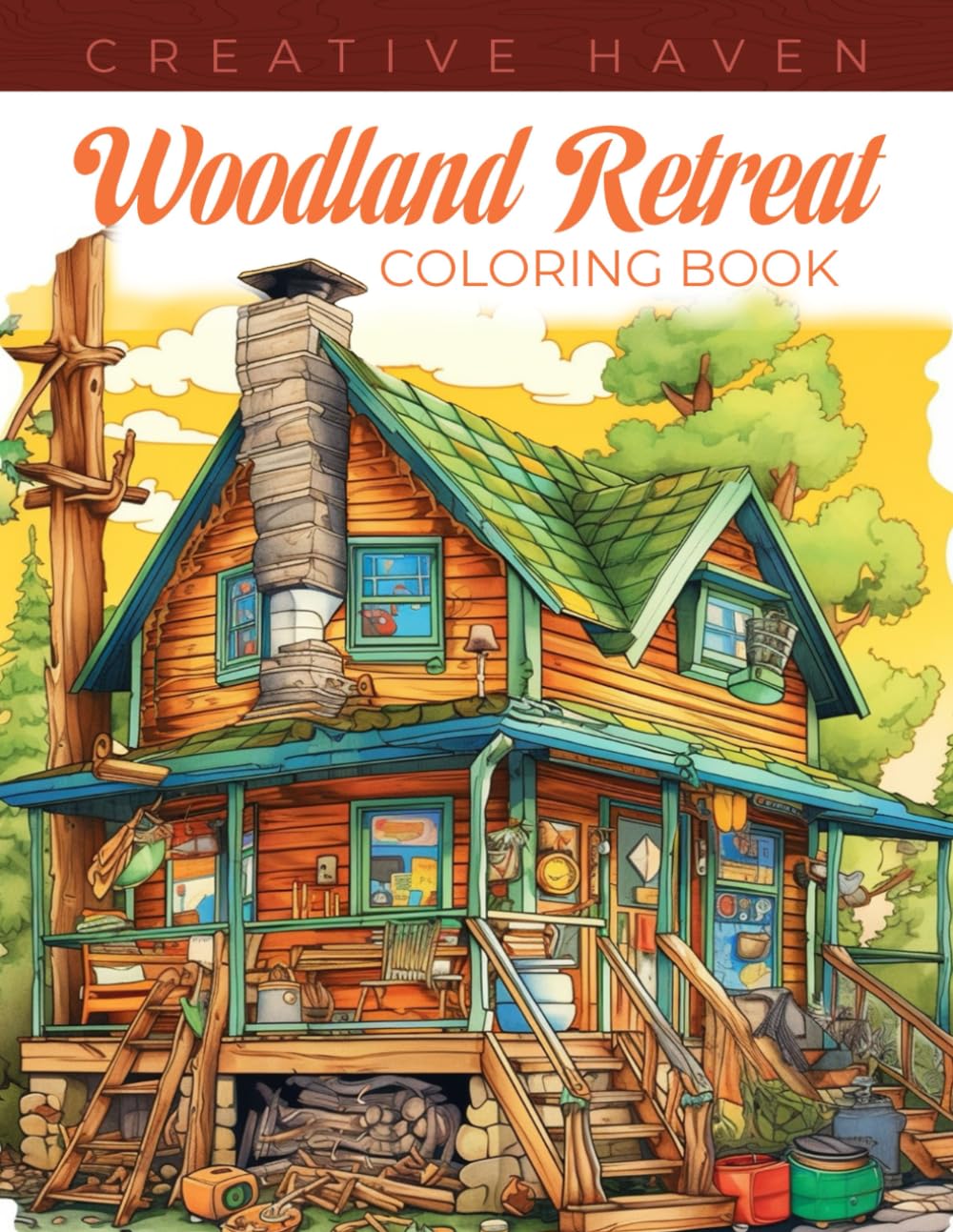 Creative Haven Woodland Retreat Coloring Book: Woodland Retreat ...