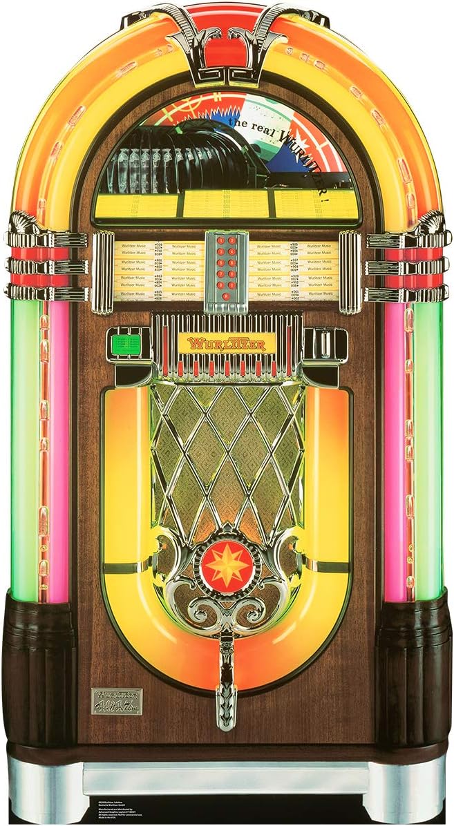 Amazon.com: SP11021 Jukebox 1950s 50s Vintage Prop Cardboard Cutout ...
