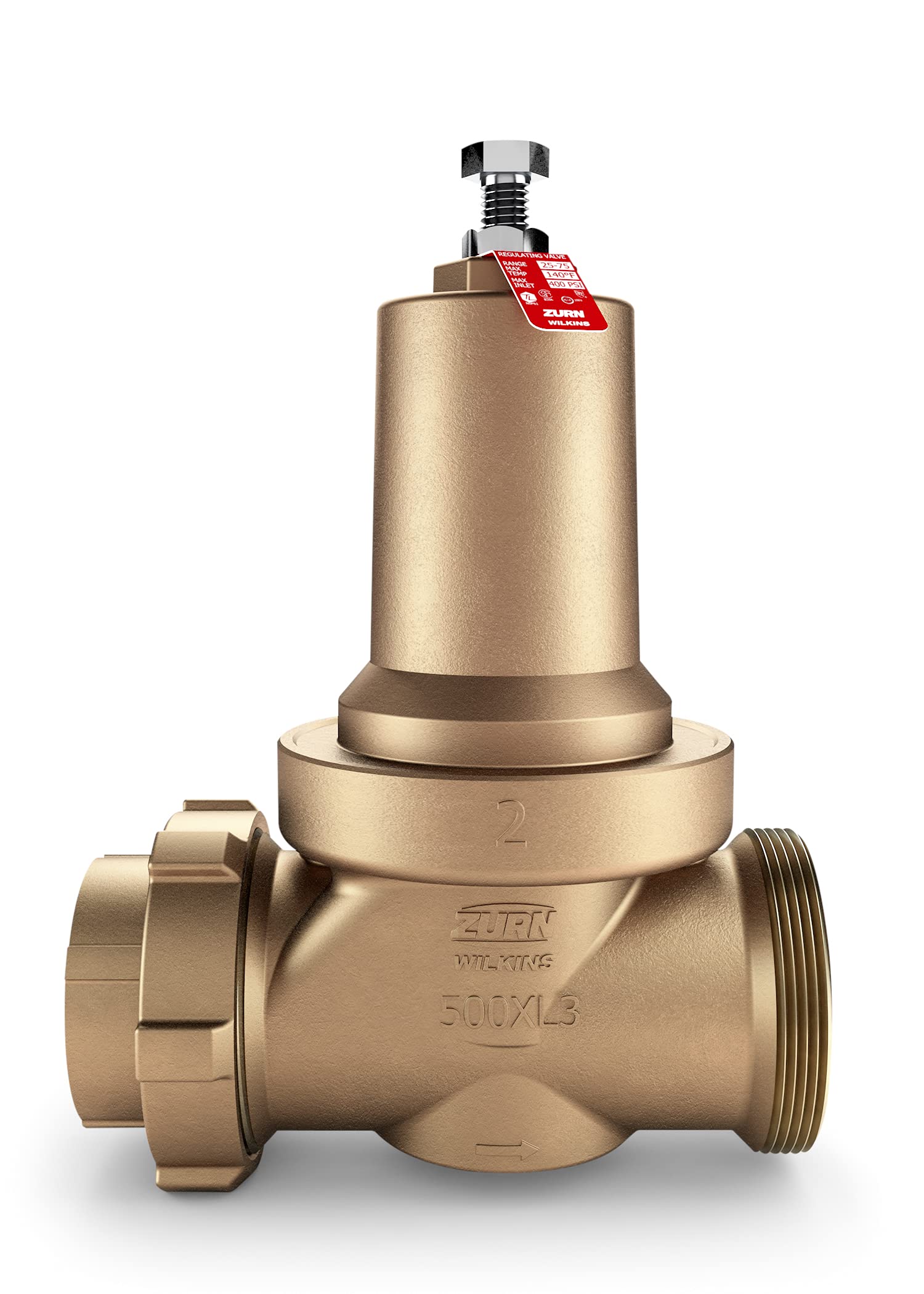 Buy Zurn Wilkins 500XL3 112-500XL3 Pressure Reducing Valve, Bronze ...