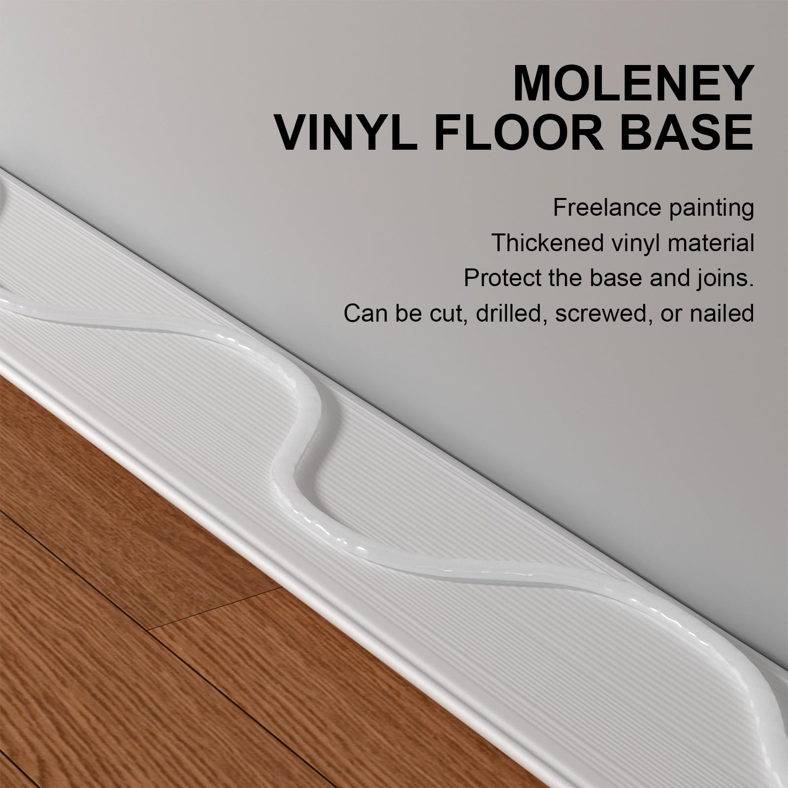 Snapklik.com : Moleney Rigid Vinyl Cove Wall Base, 4” W X 20 L Cove ...