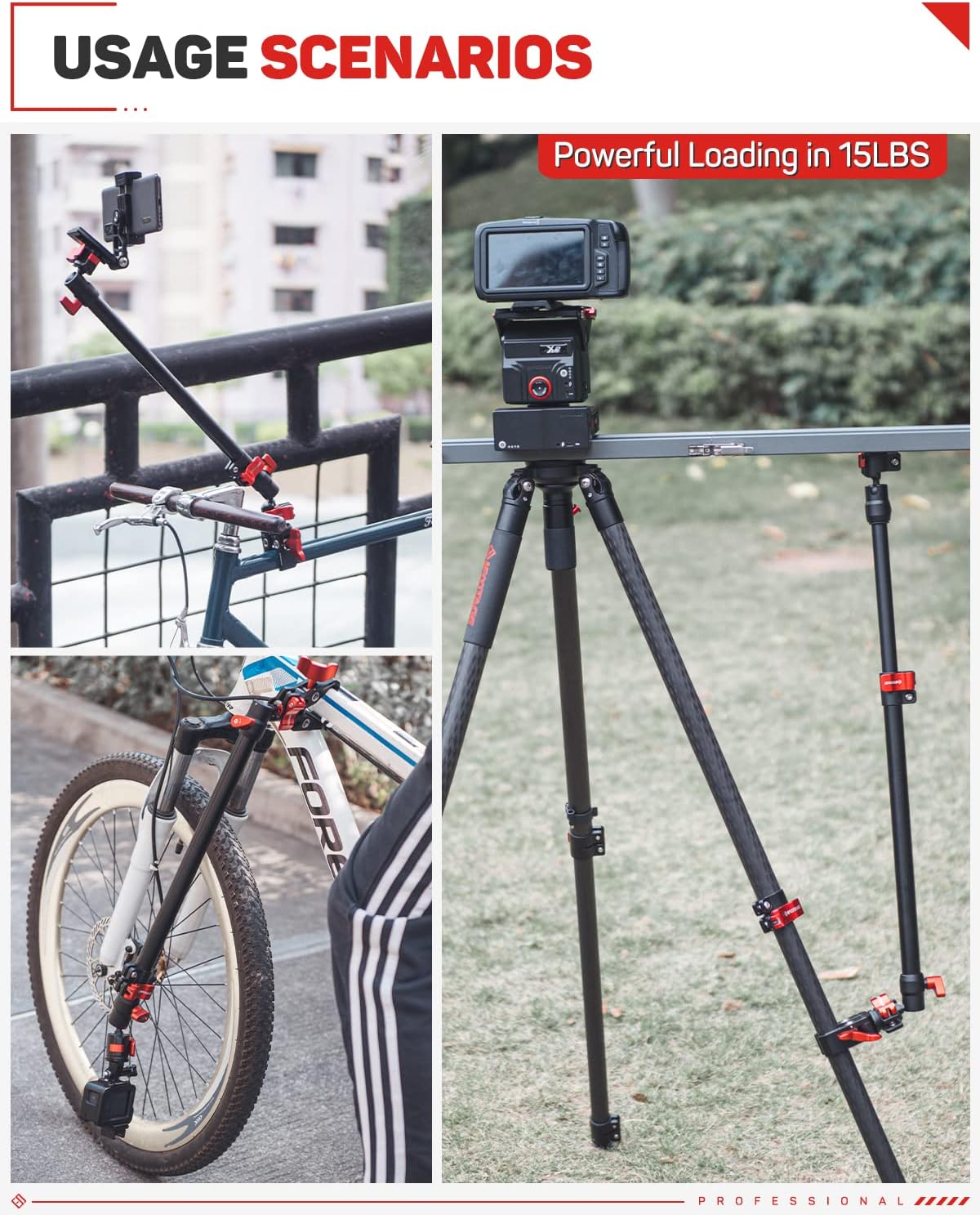 Buy IFOOTAGE 32 Camera Support Arm, Spider Crab Telescoping Support Rod ...