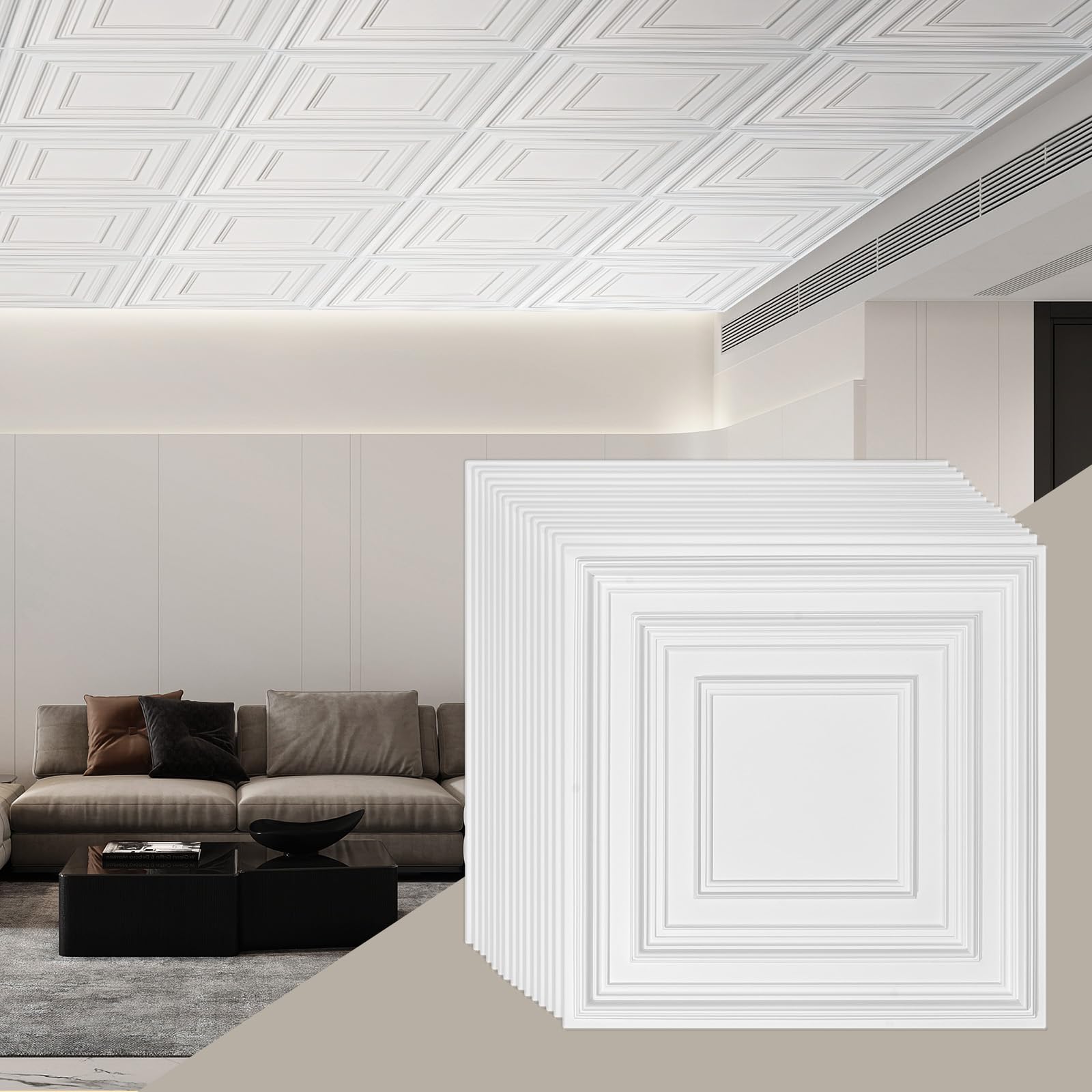 Pvc Drop Ceiling Tiles
