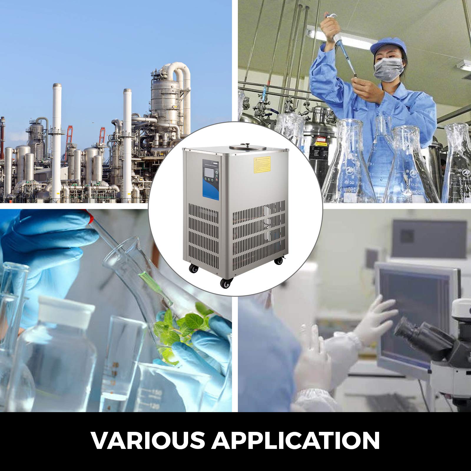 VEVOR Laboratory Chiller Circulator 5L Chiller Lab -20 Low Temperature ...