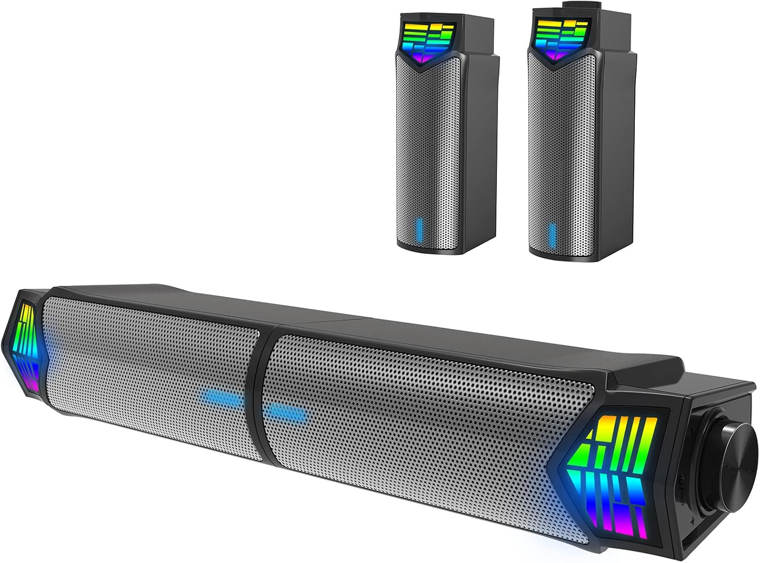 Altavoz para PC, 2 en 1 Altavoz Desmontable para computadora Altavoces ...