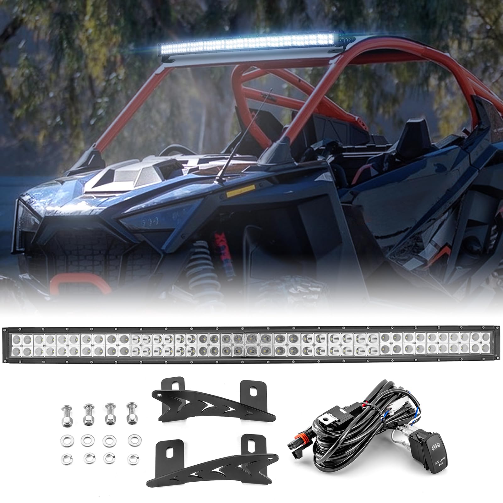 Snapklik.com : WeiSen 240W Roof LED Light Bar Kit
